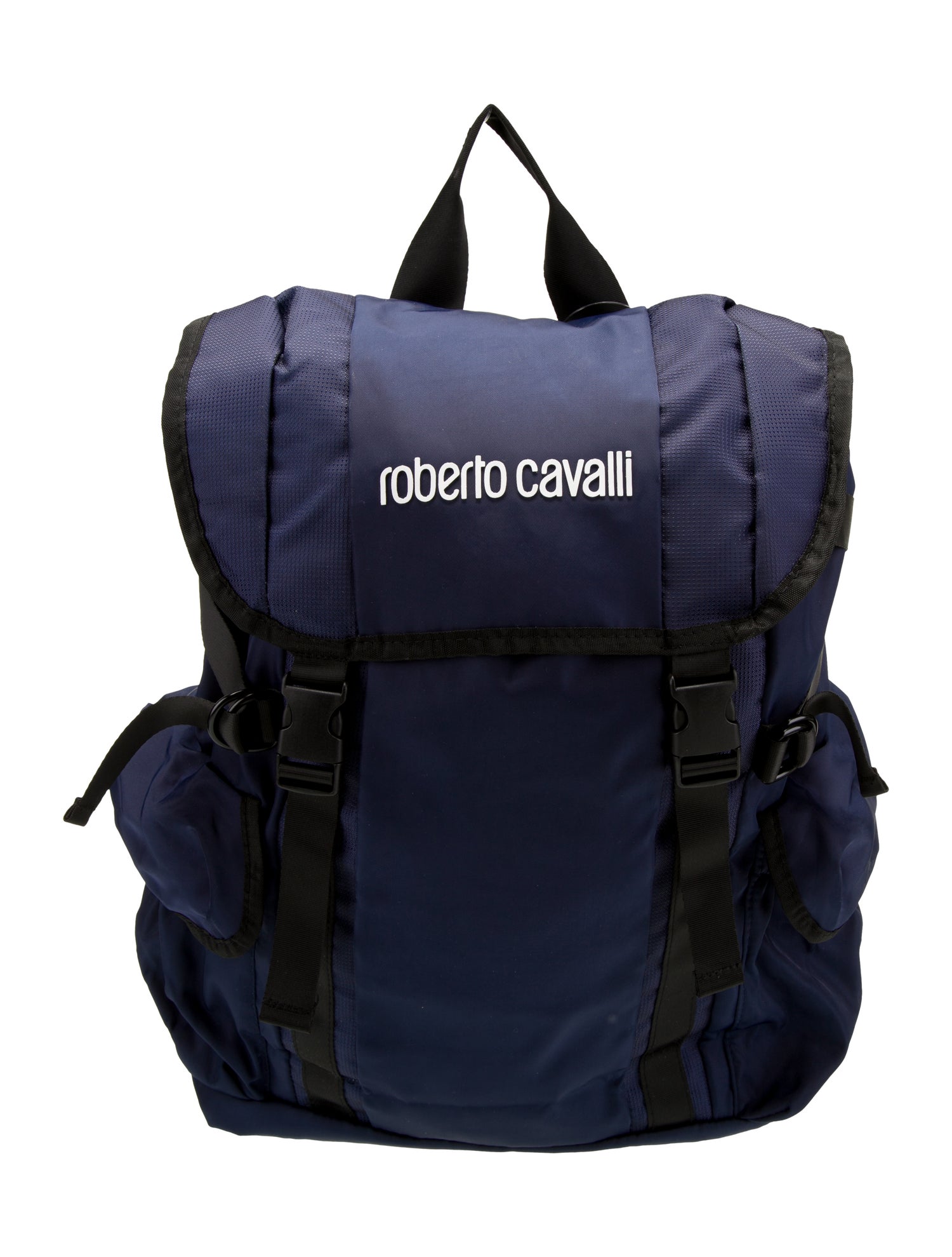 Roberto Cavalli Nylon Backpack - Blue Backpacks, Bags - ROB151382 | The RealReal