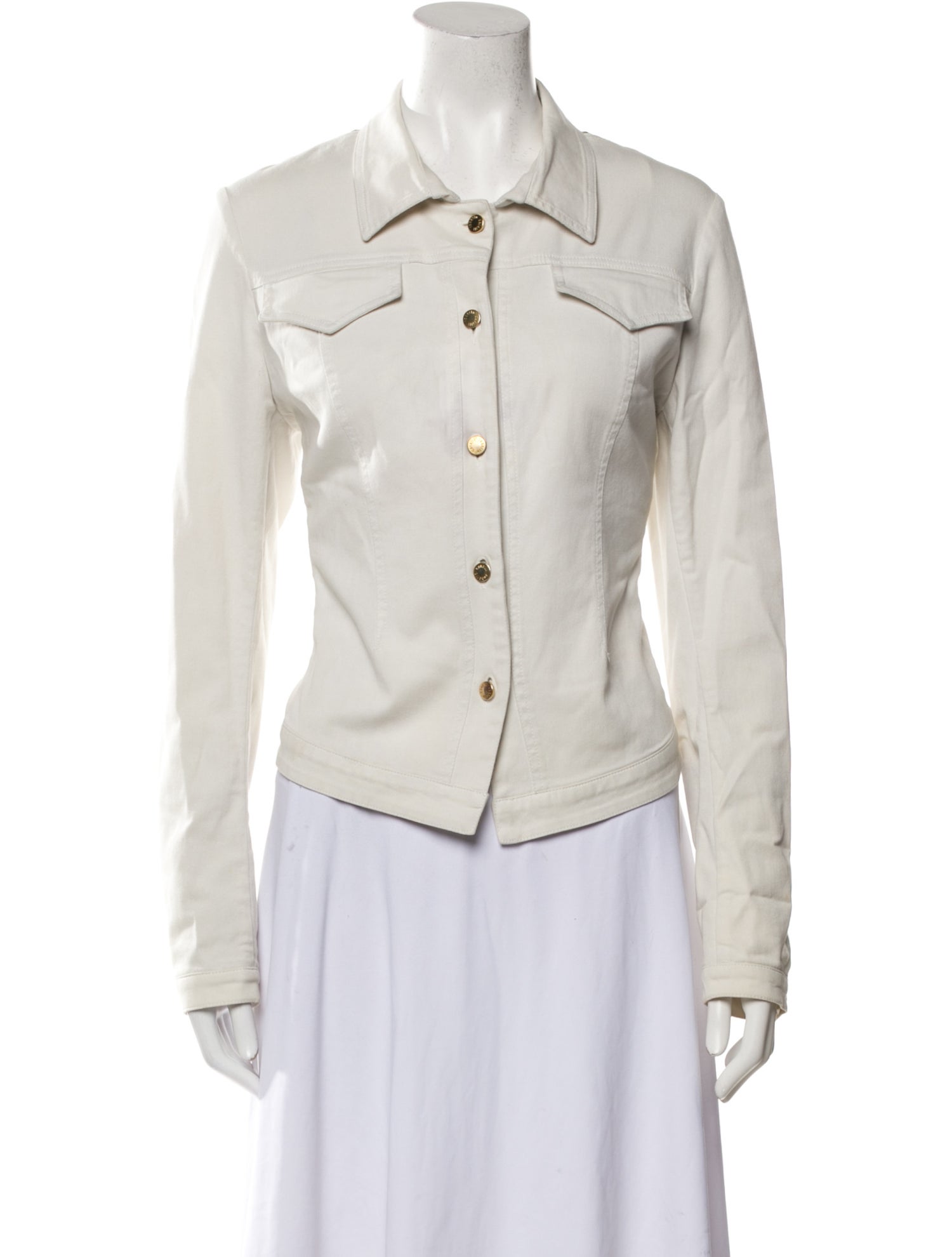 Roberto Cavalli Denim Jacket - Neutrals Jackets, Clothing - ROB152042 ...