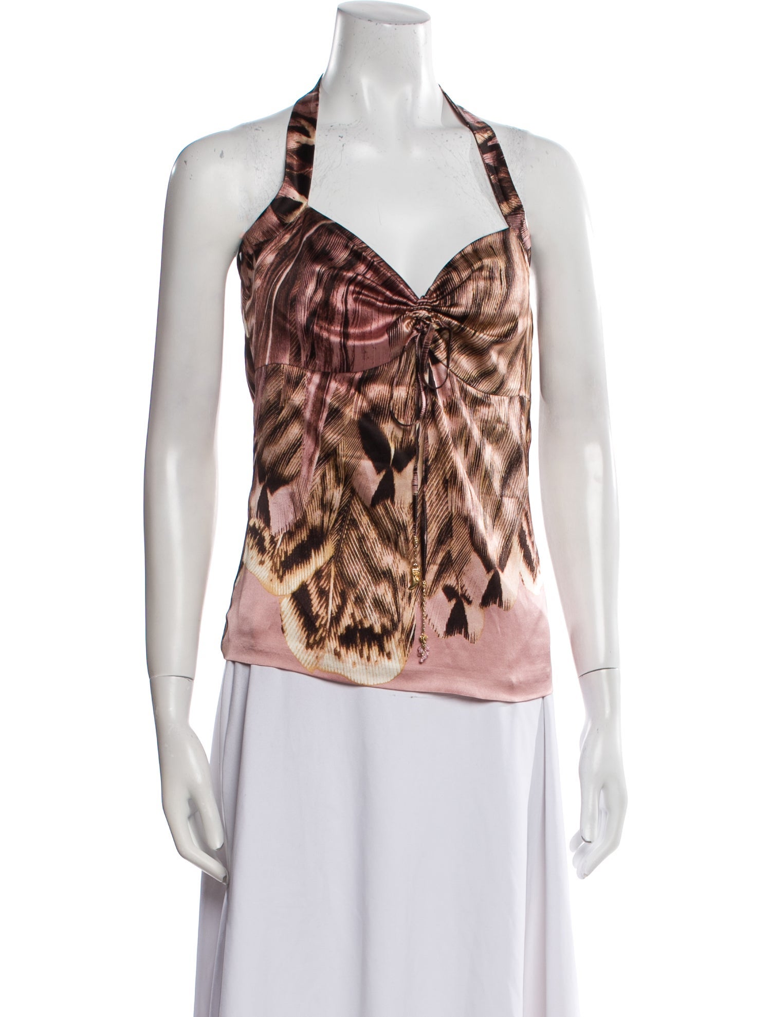 Roberto Cavalli Vintage 2005 Top - Brown Tops, Clothing - ROB155309 ...