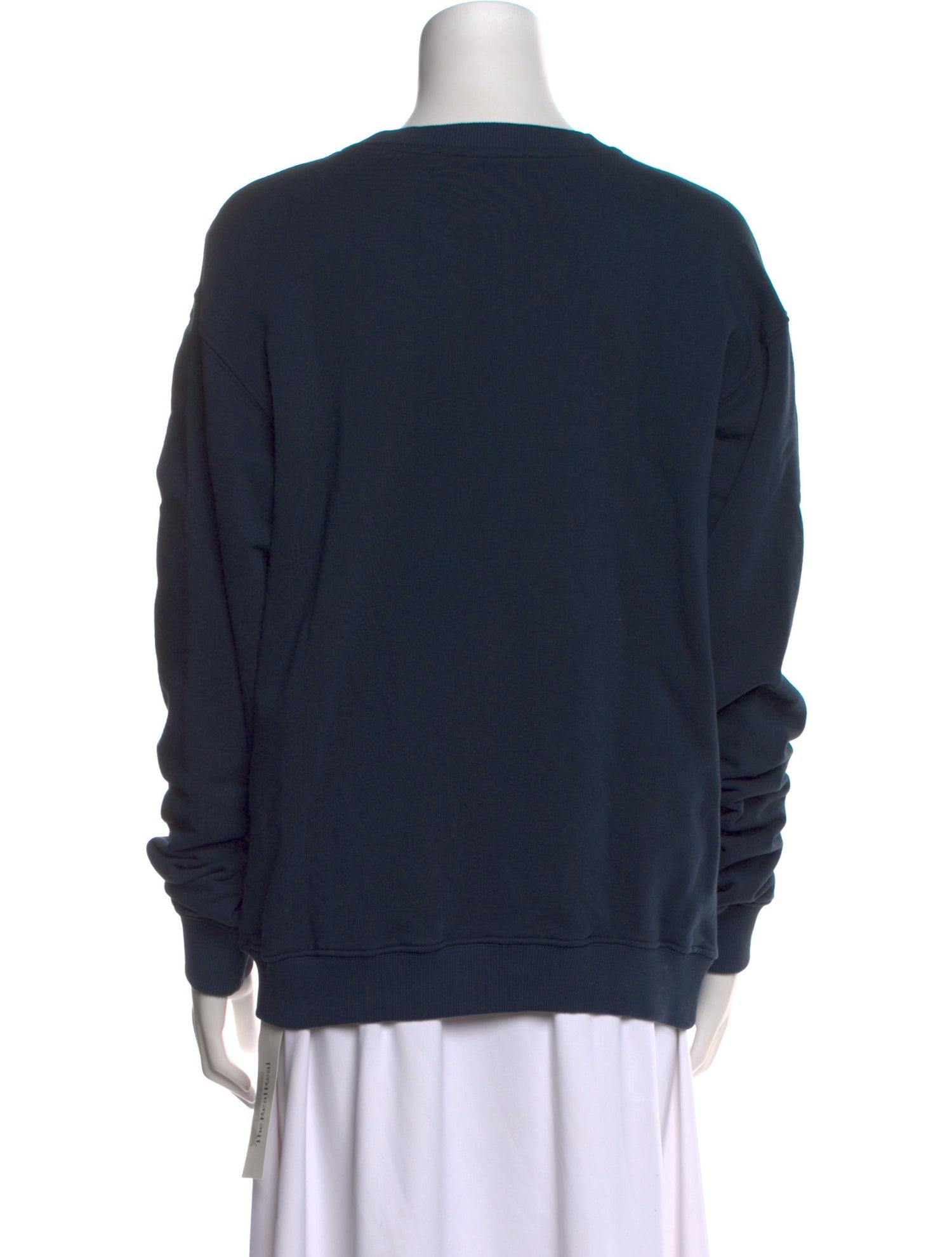 Roberto Cavalli Graphic Print Crew Neck Sweatshirt - Blue Tops ...