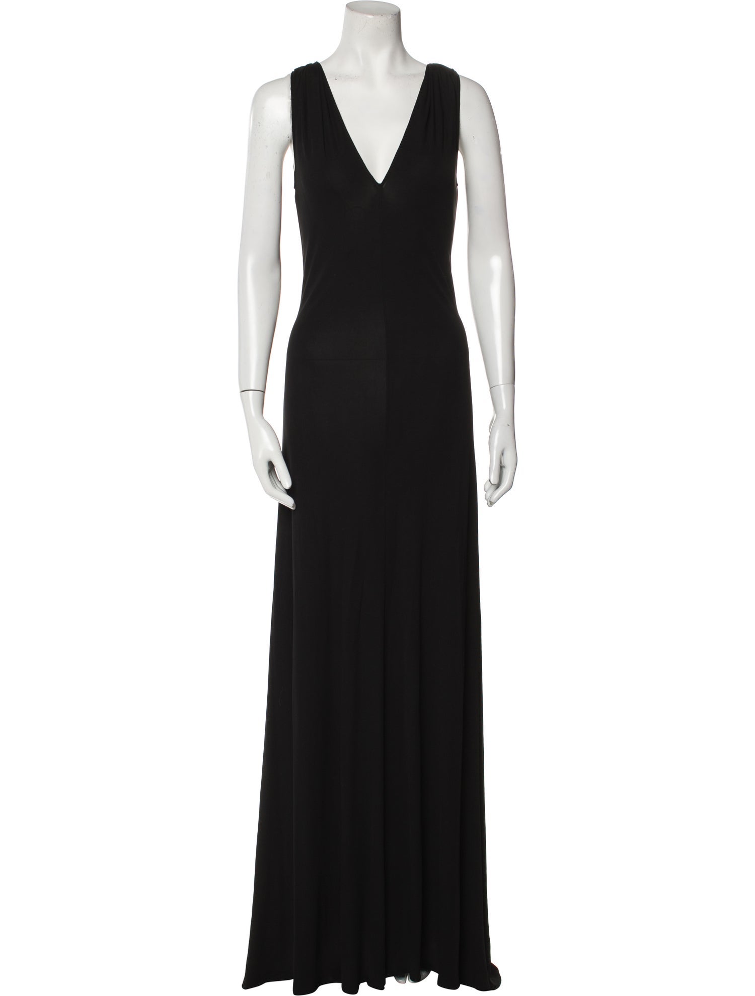 Halston Heritage One Shoulder Long Dress Black Dresses Clothing