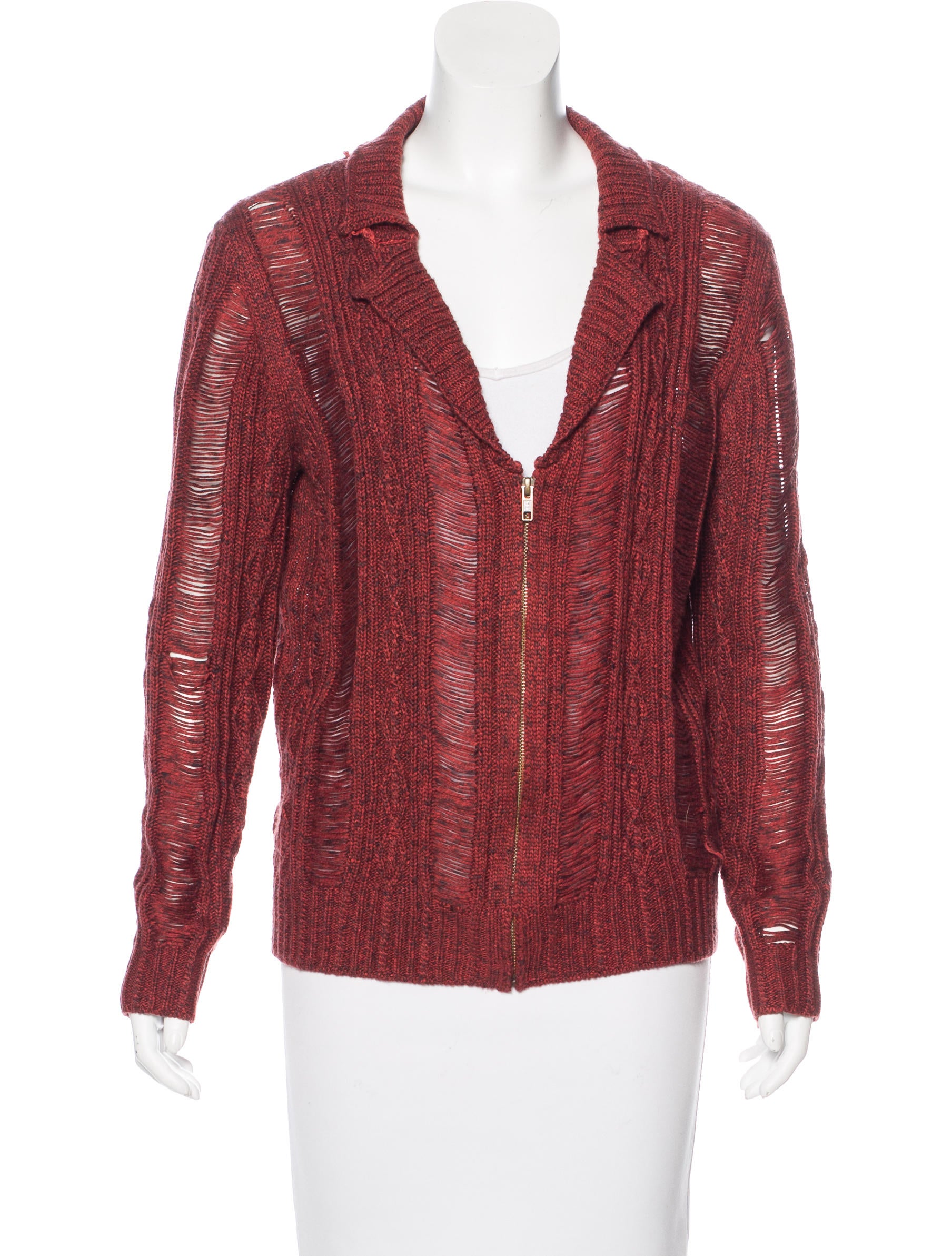 Rodarte x Opening Ceremony Open Knit Zip-Up Sweater - Clothing ...