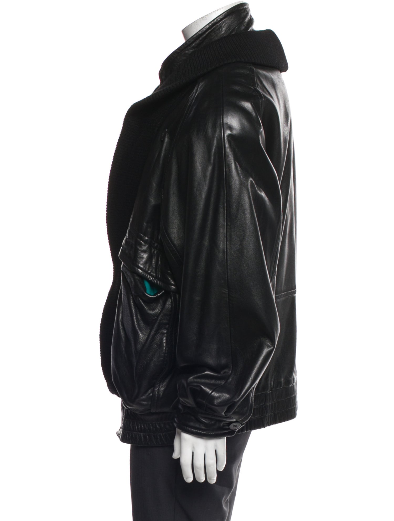 Robert Comstock Leather Moto Jacket - Black Outerwear, Clothing ...