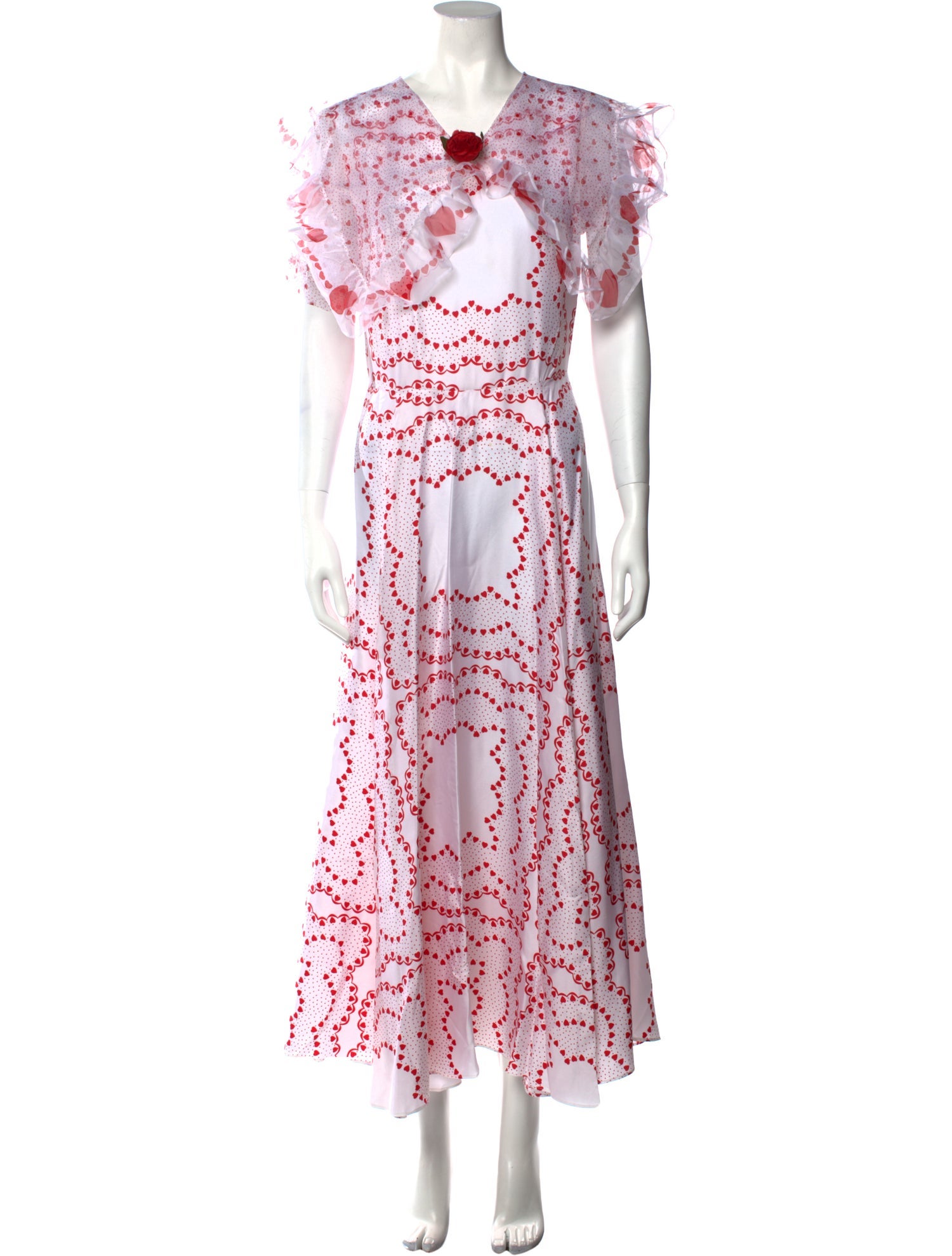 Rodarte Silk Long Dress - White Dresses, Clothing - ROD27172 | The RealReal