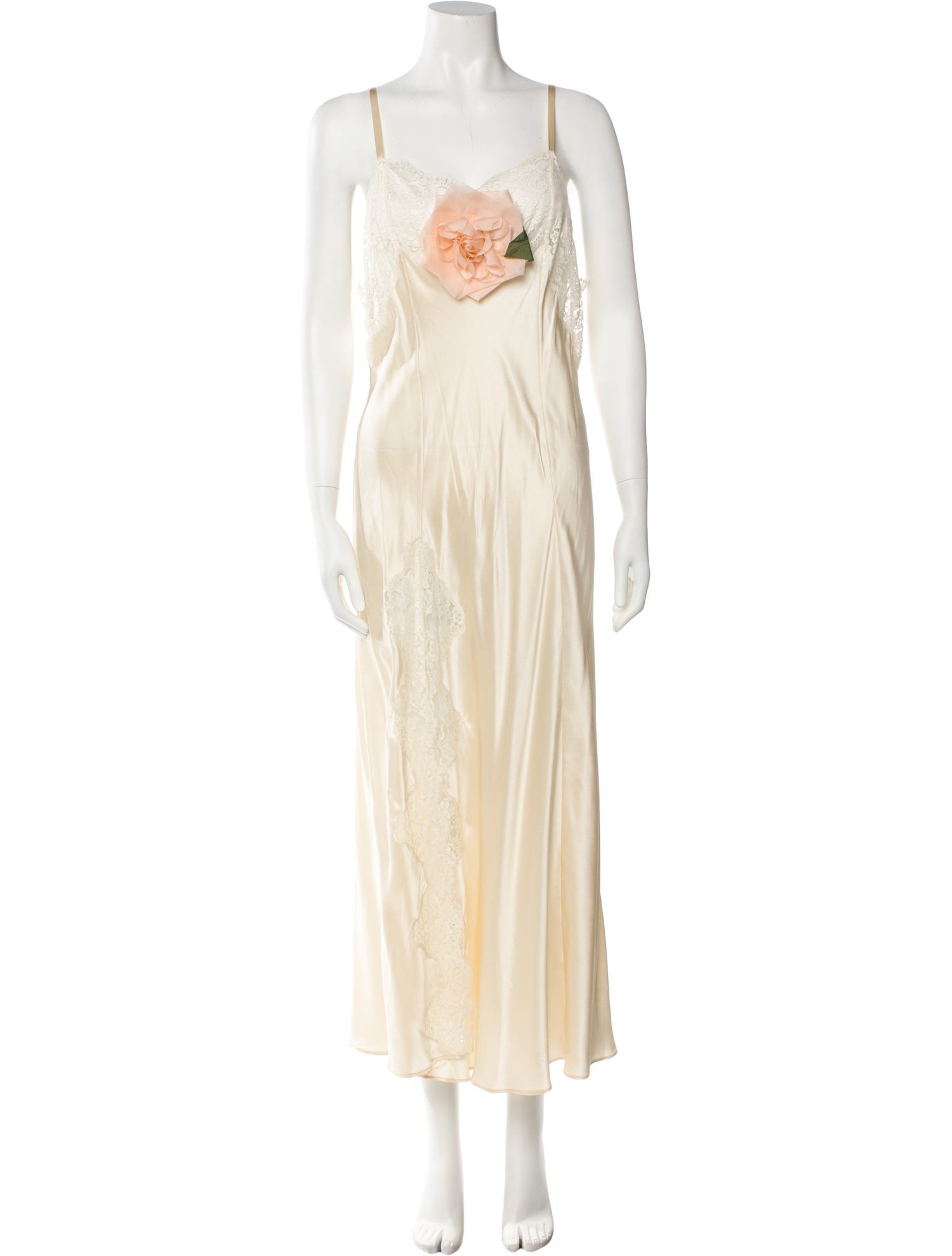 Rodarte Silk Long Dress - Neutrals Dresses, Clothing - ROD27434 | The ...