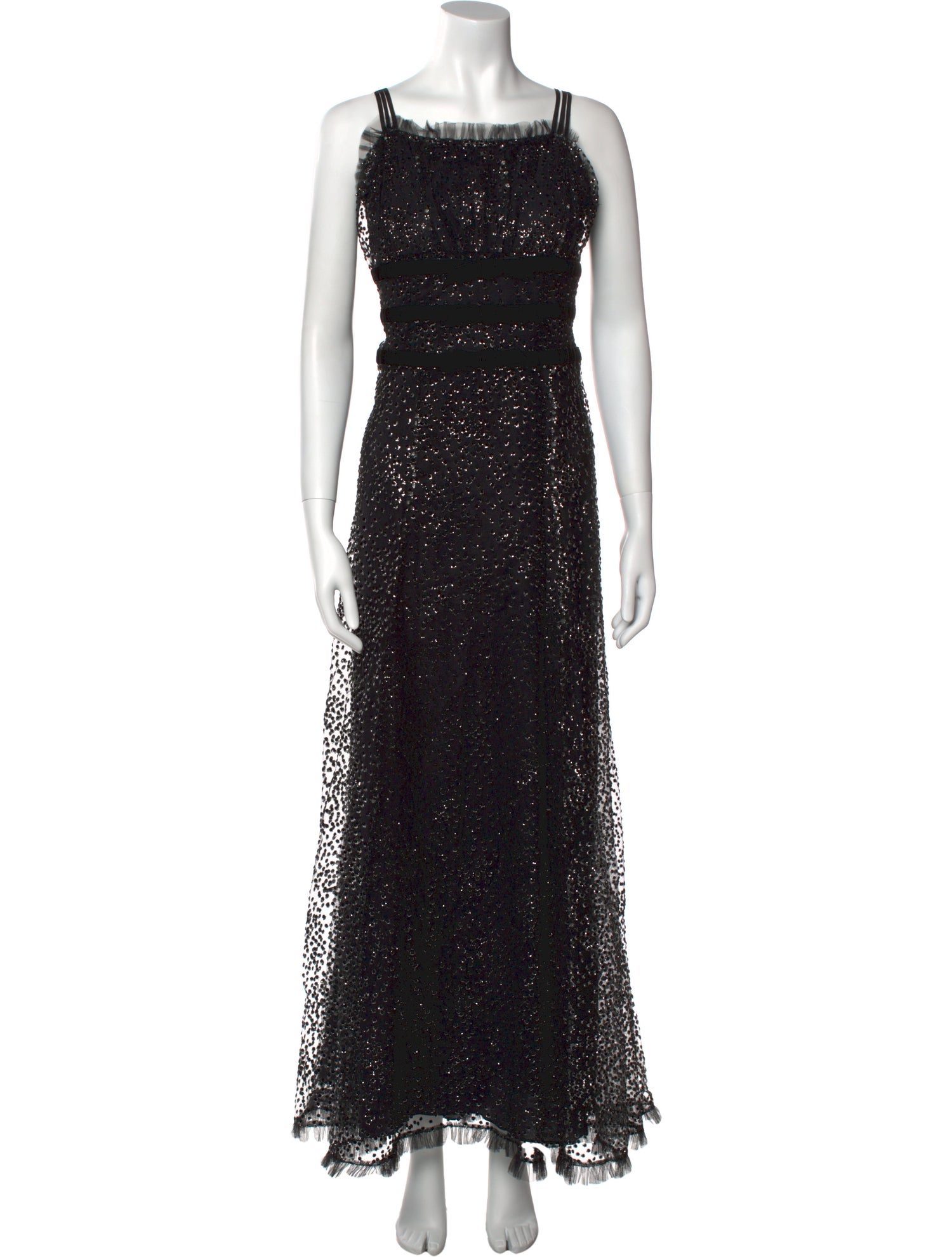Rodarte Square Neckline Long Dress - Black Dresses, Clothing - ROD27441 ...