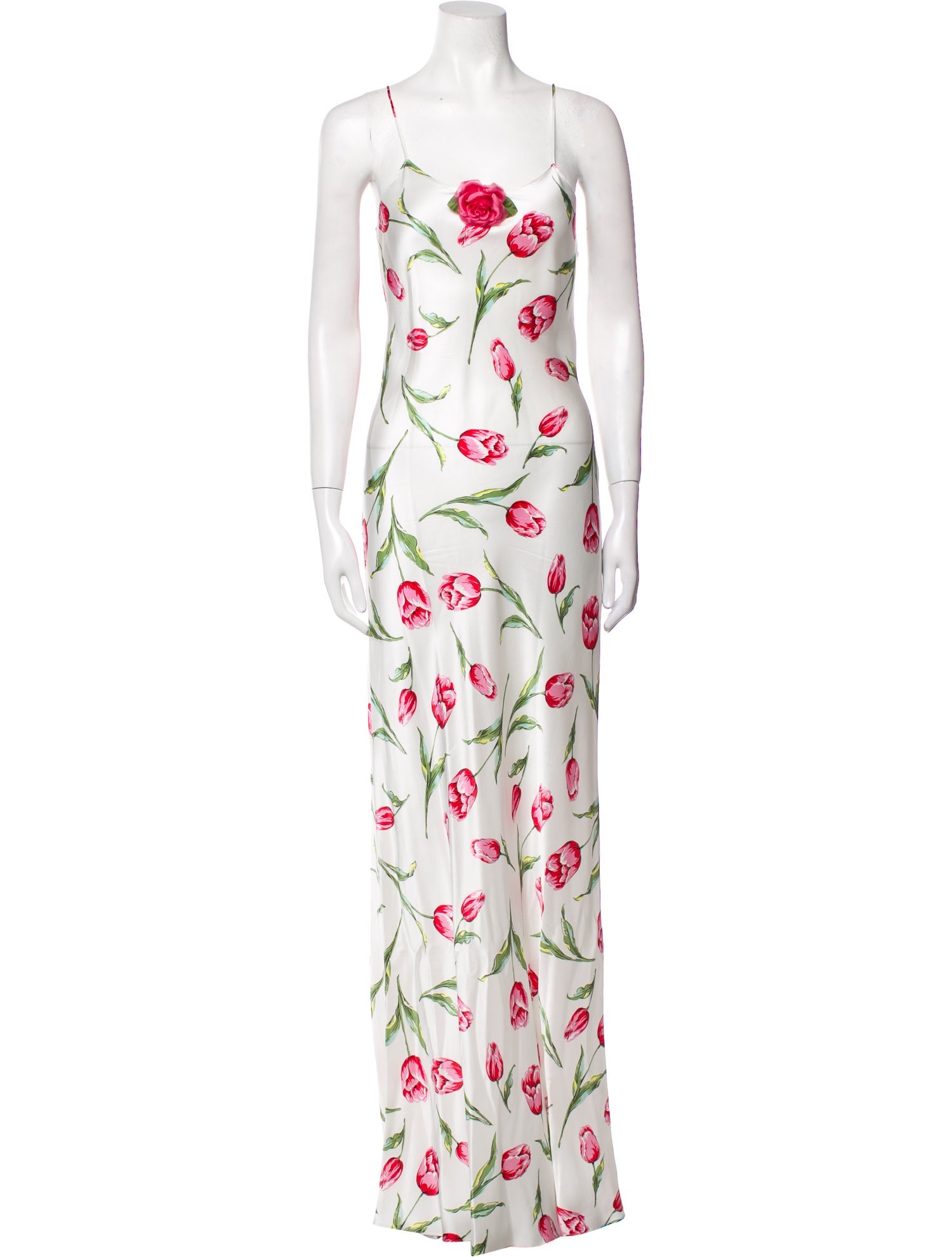 Rodarte Silk Long Dress - White Dresses, Clothing - ROD27630 | The RealReal
