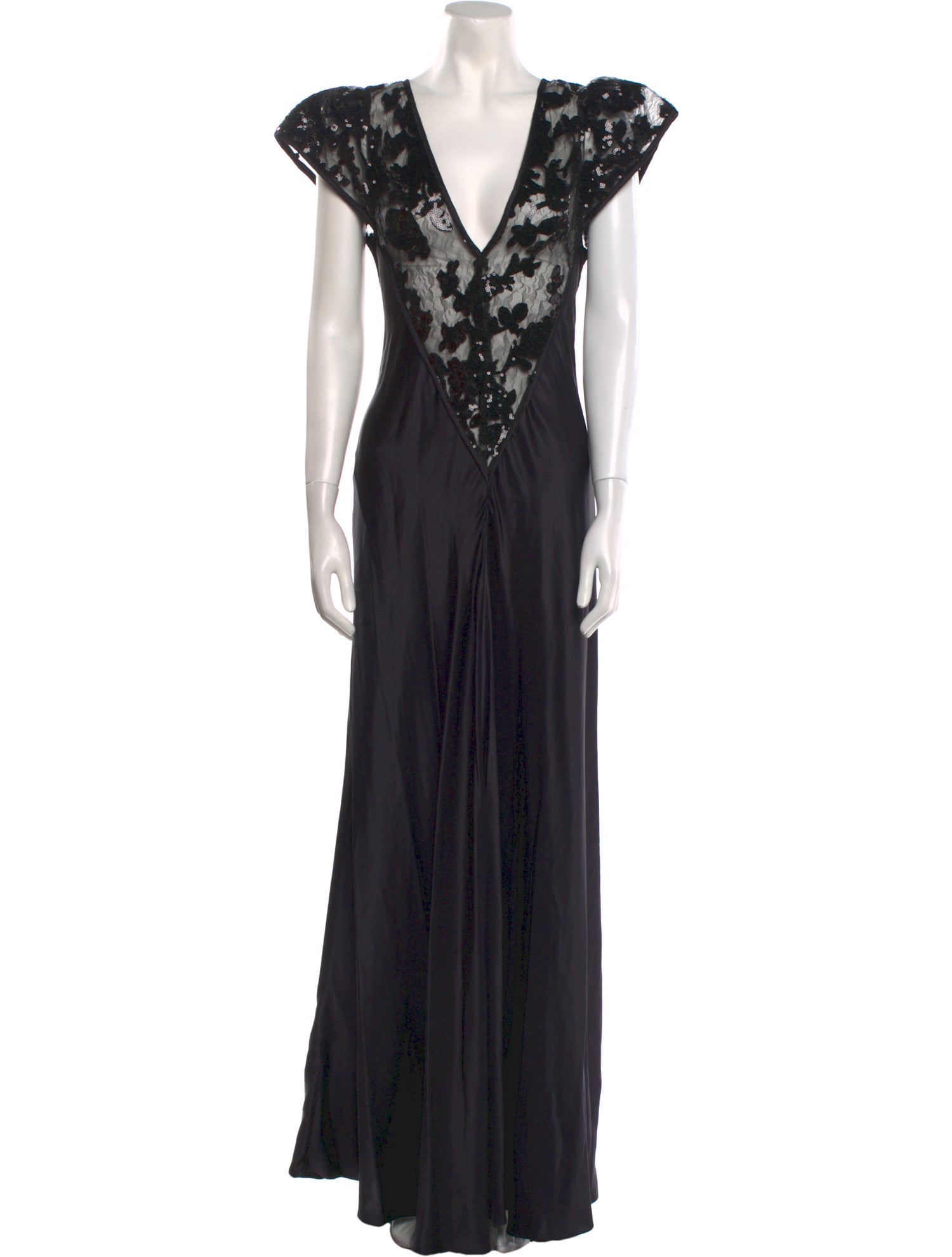 Rodarte Silk Long Dress - Black Dresses, Clothing - ROD28128 | The RealReal