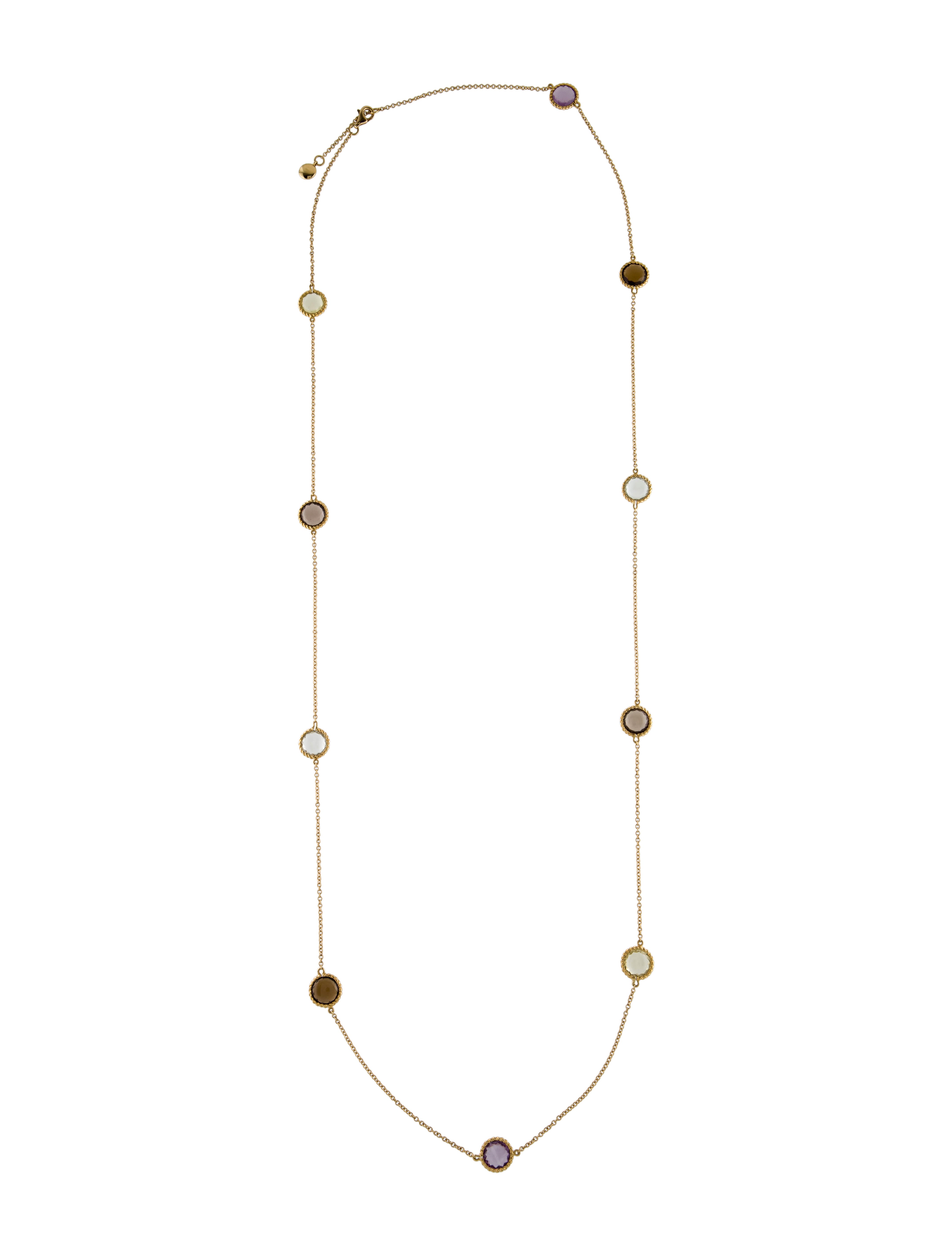 Roberto Coin 18K Diamond Dogbone Two-Tone Chain Necklace - Rhodium ...