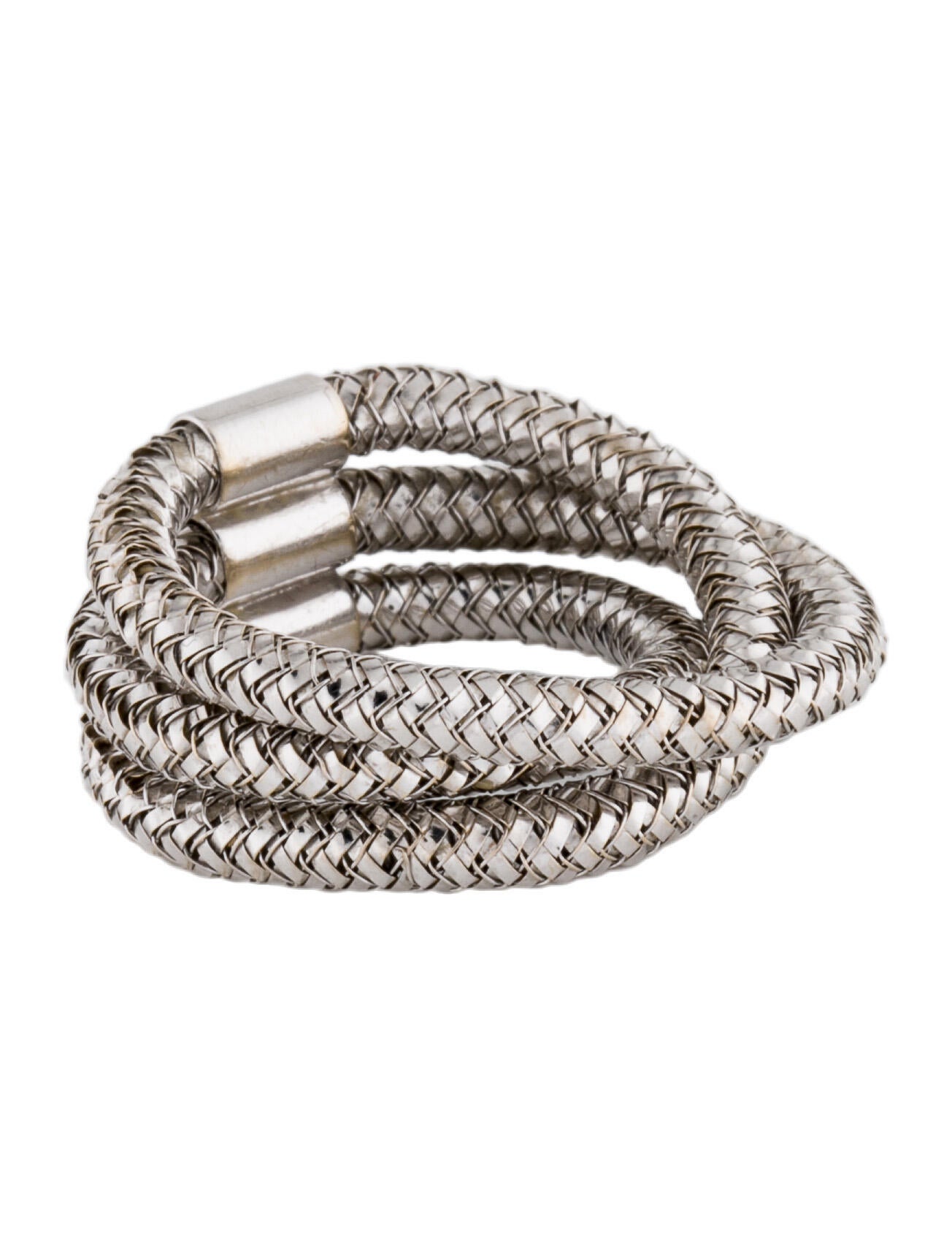 Roberto Coin 18K Primavera Three-Strand Ring - Rhodium-Plated 18K White ...