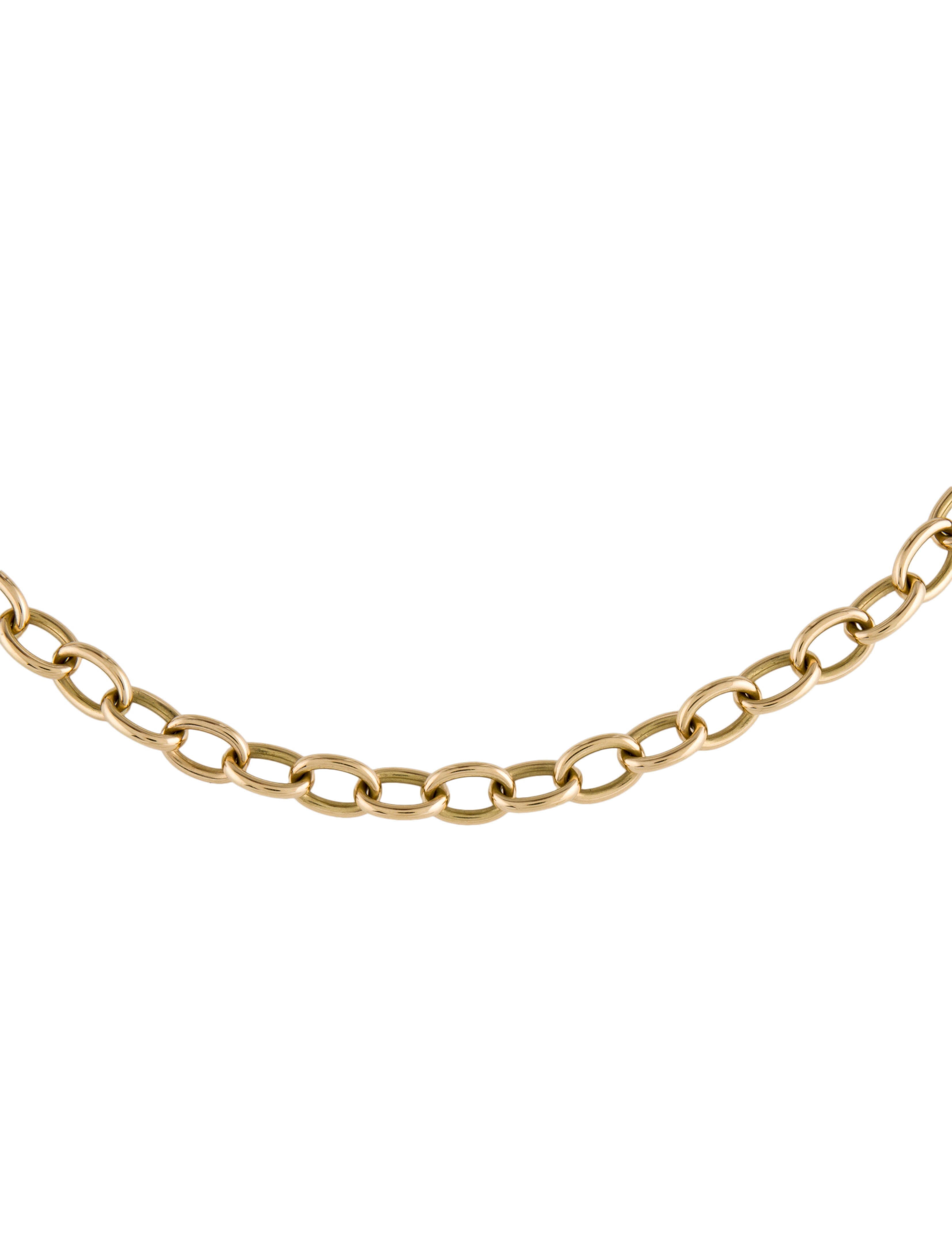 Roberto Coin 18K Oval Chain Necklace - Chain, Necklaces - ROE30717 ...