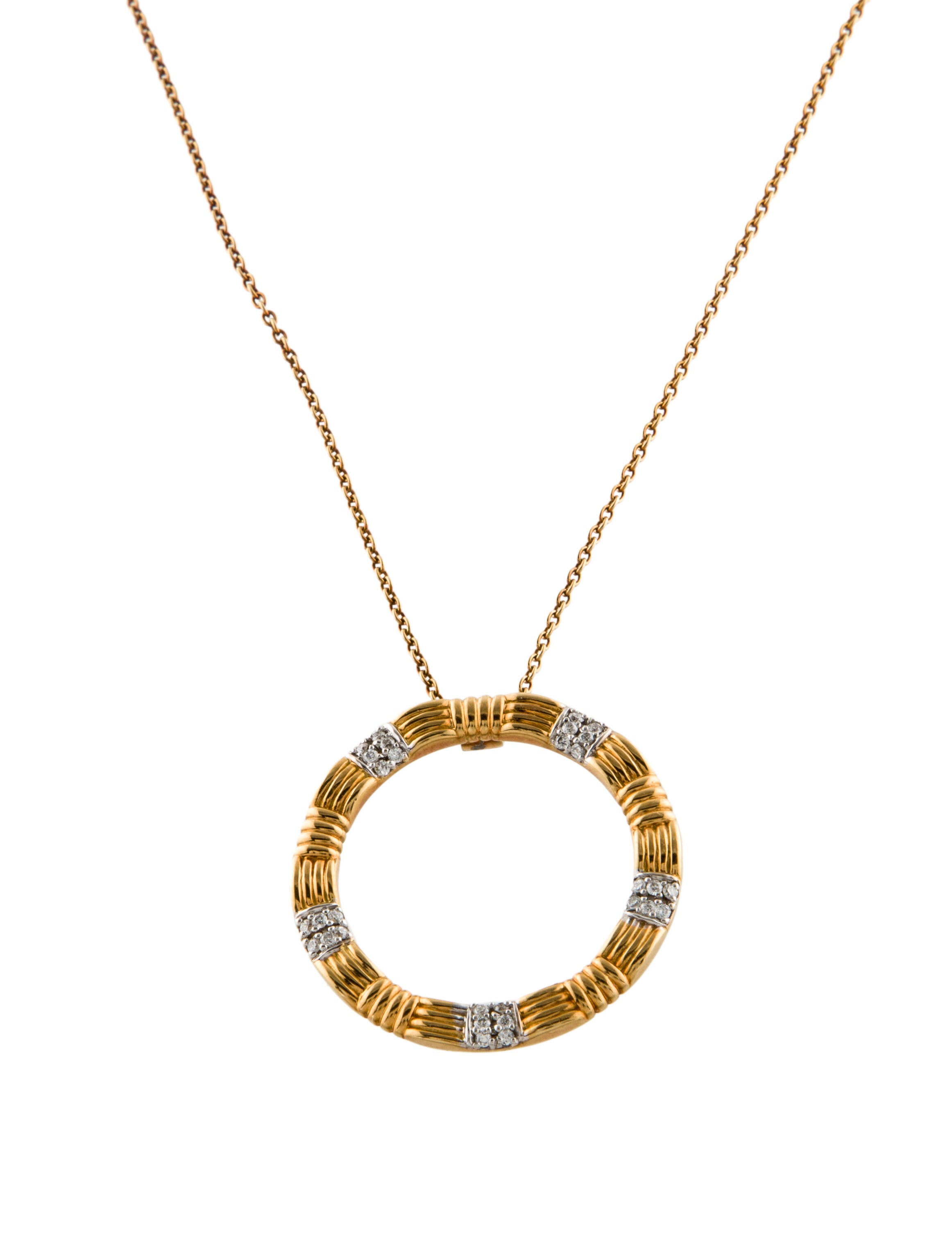 Tiffany & Co. 18K Diamonds by the Yard® Pendant Necklace - 18K Yellow ...