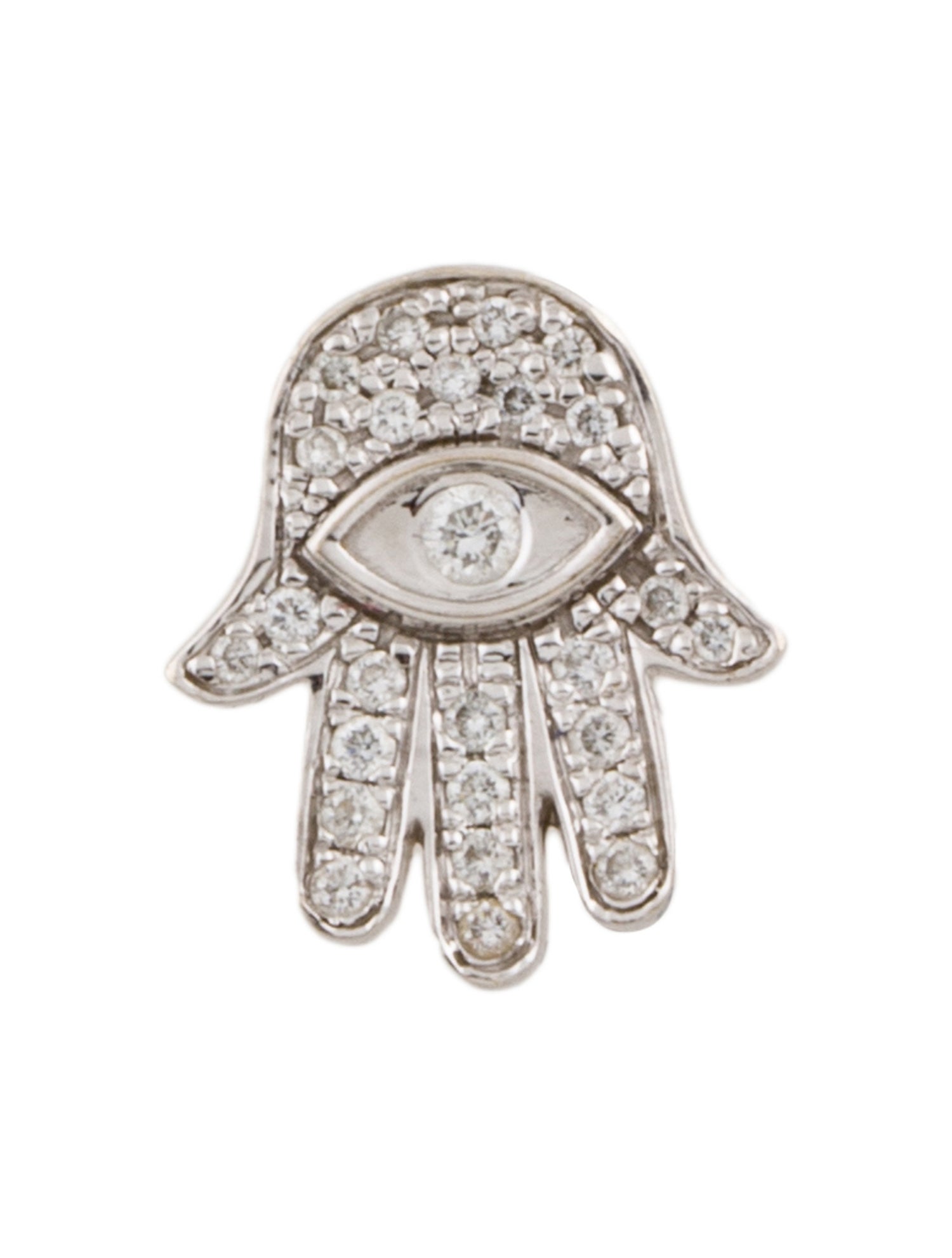 Roberto Coin 18K Diamond Hamsa Pendant - Rhodium-Plated 18K White Gold ...