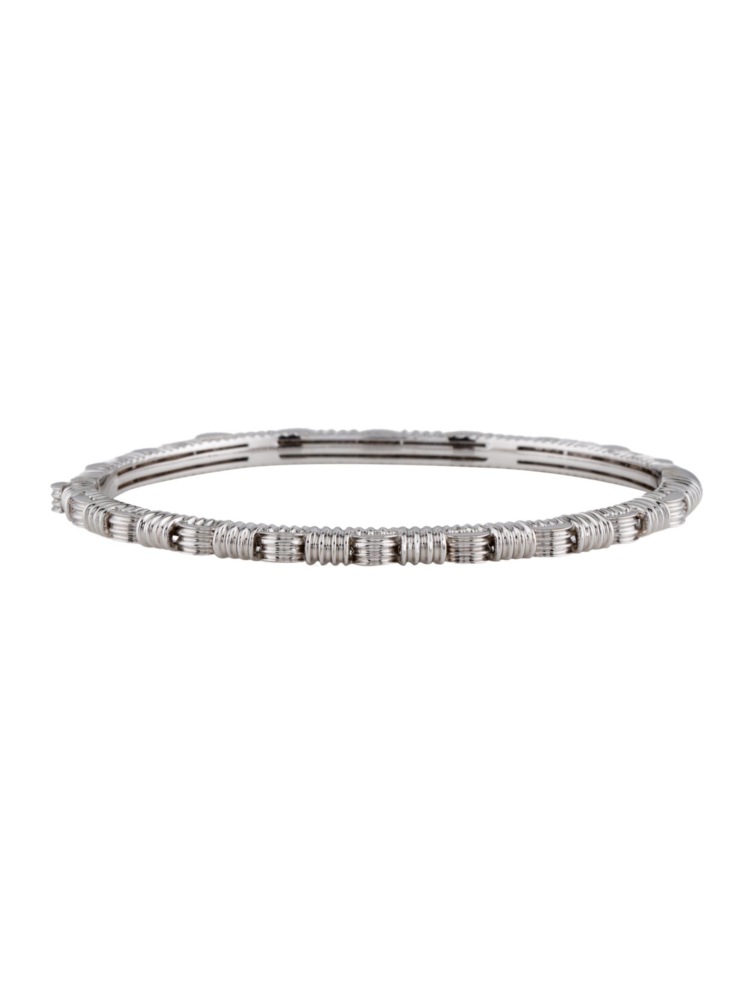 Roberto Coin 18K Diamond Appassionata Piccola Hinged Bangle - Bangle ...