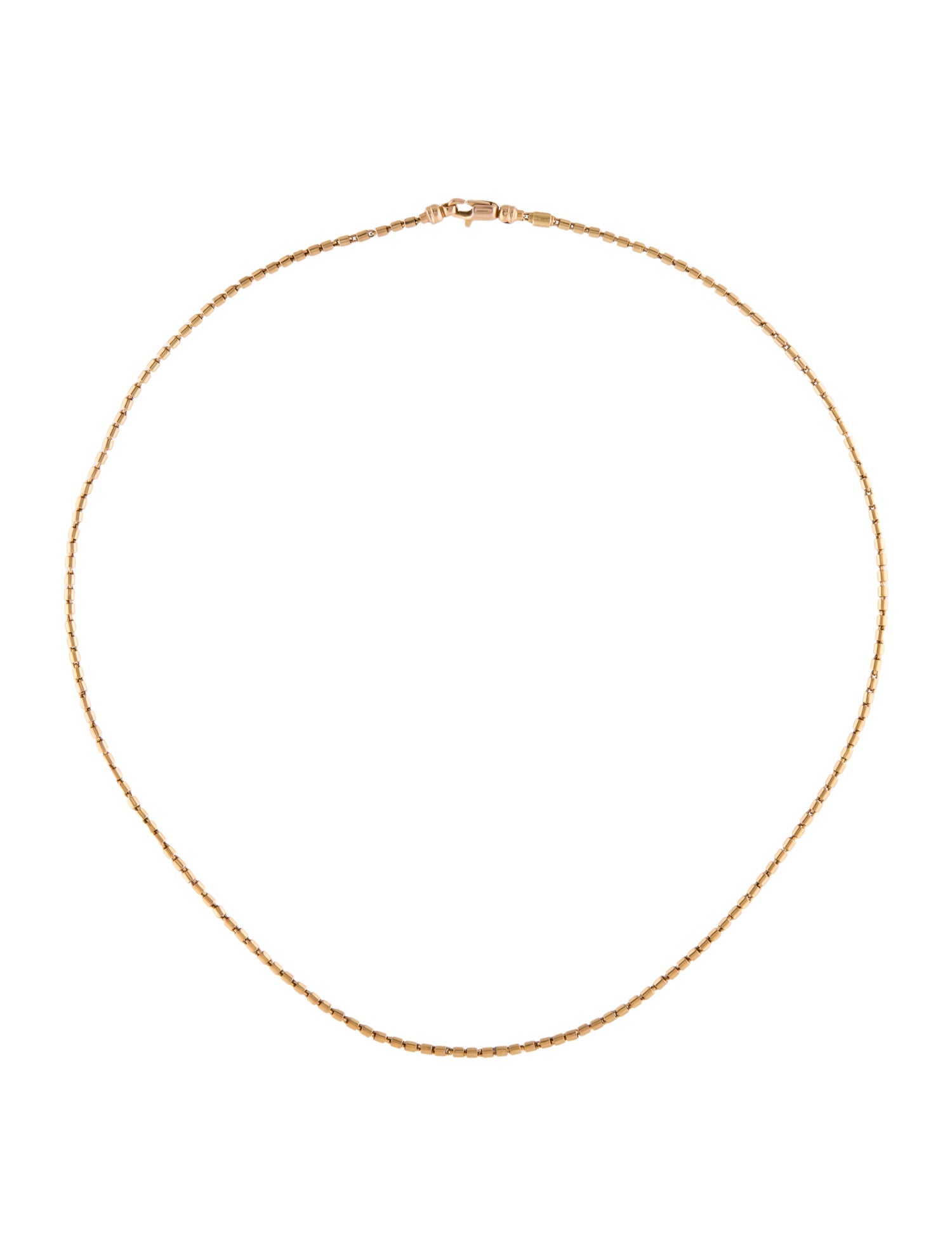 Roberto Coin 18K 1.9mm Tube Link Chain Necklace - 18K Rose Gold Chain ...