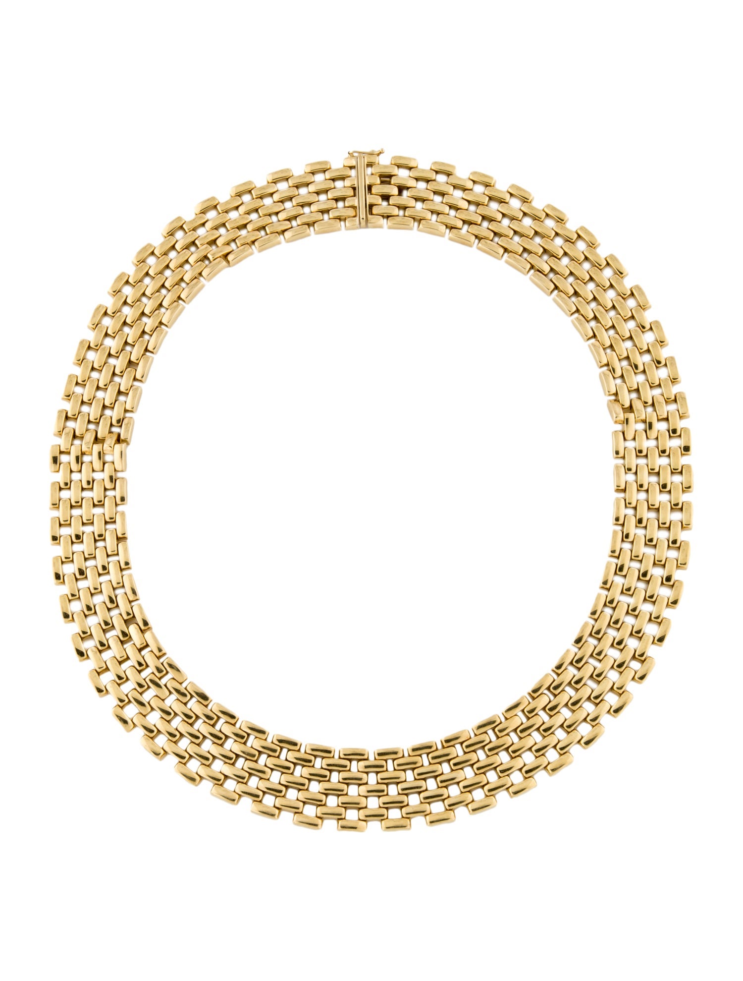 Roberto Coin 18K Panther Link Collar Necklace - Collar, Necklaces ...