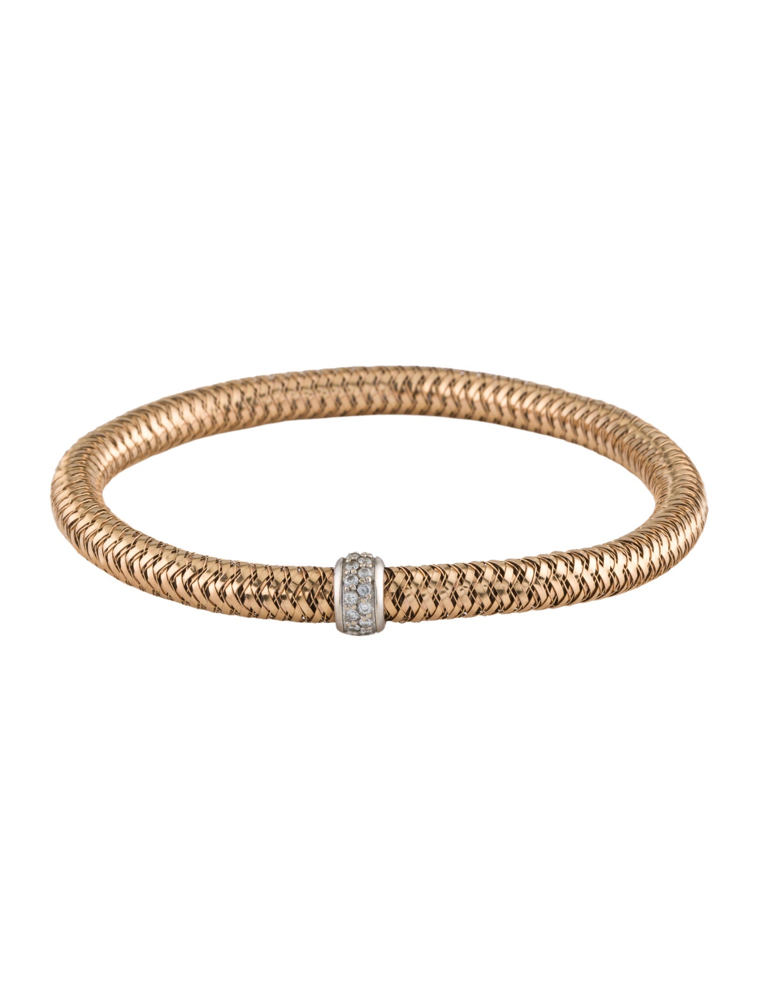 Roberto Coin 18K Diamond Primavera Stretch Bracelet - 18K White Gold ...