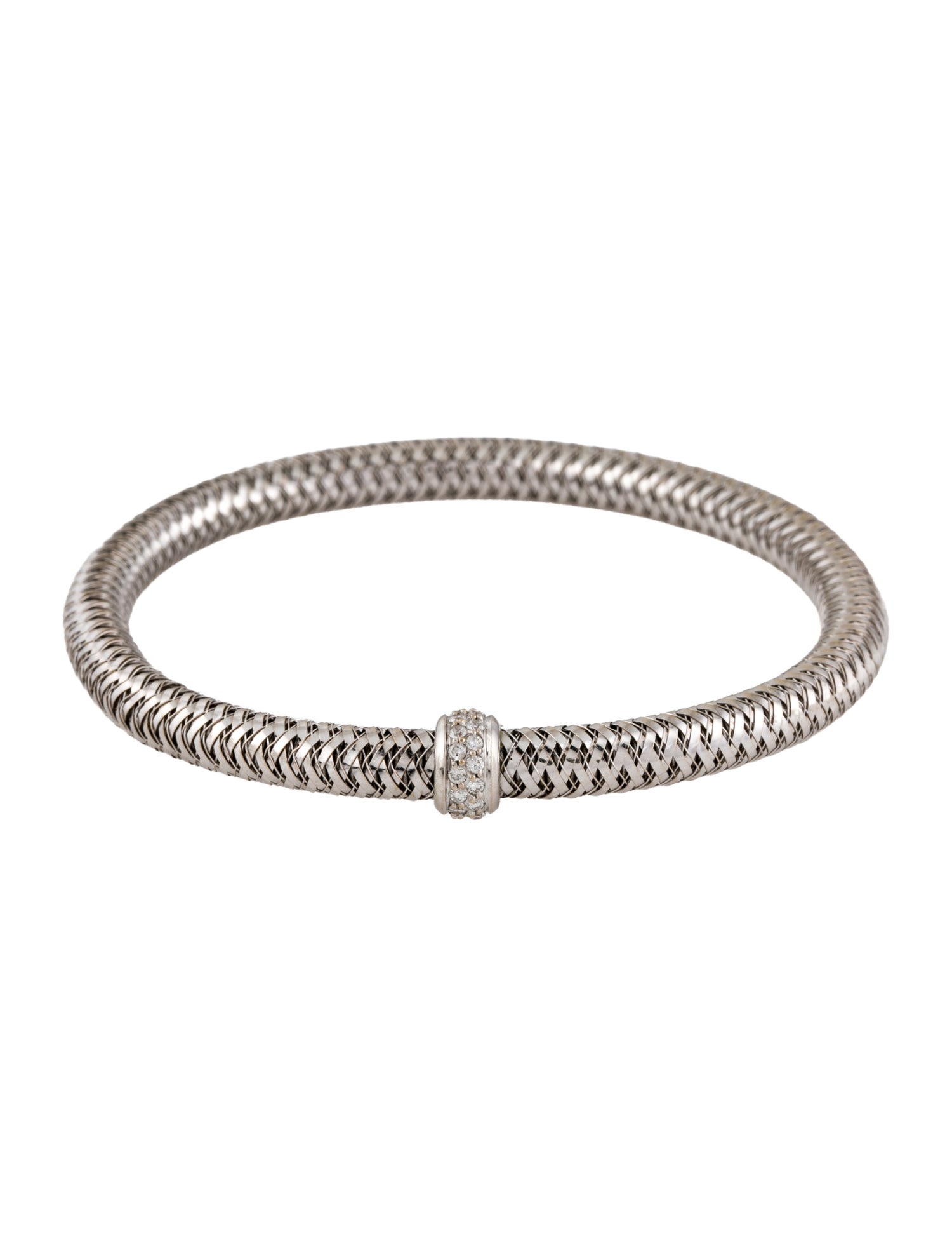 Roberto Coin Diamond Station Flex Bracelet - Bangle, Bracelets ...