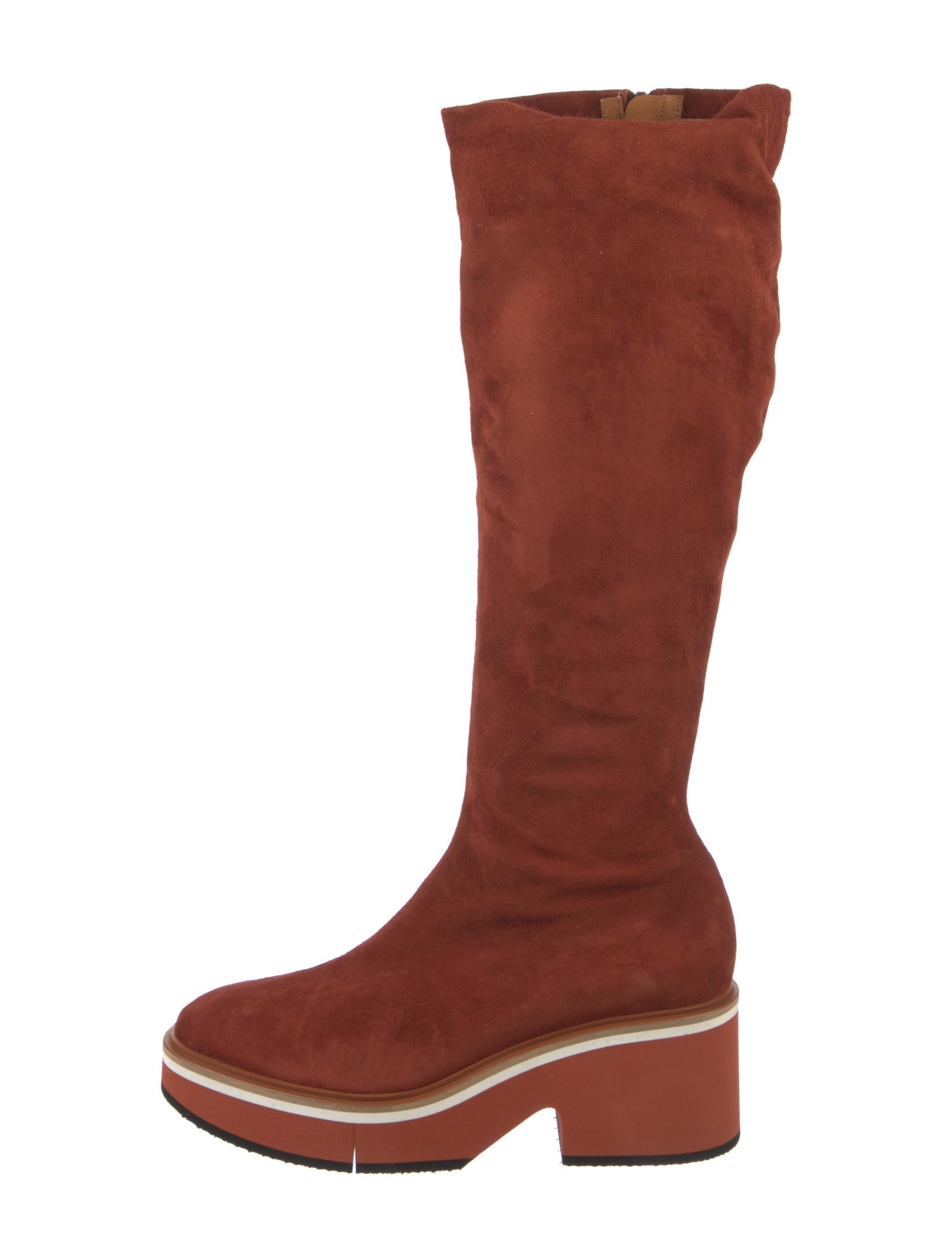 Robert Clergerie Suede Riding Boots - Brown Boots, Shoes - ROG61301 ...