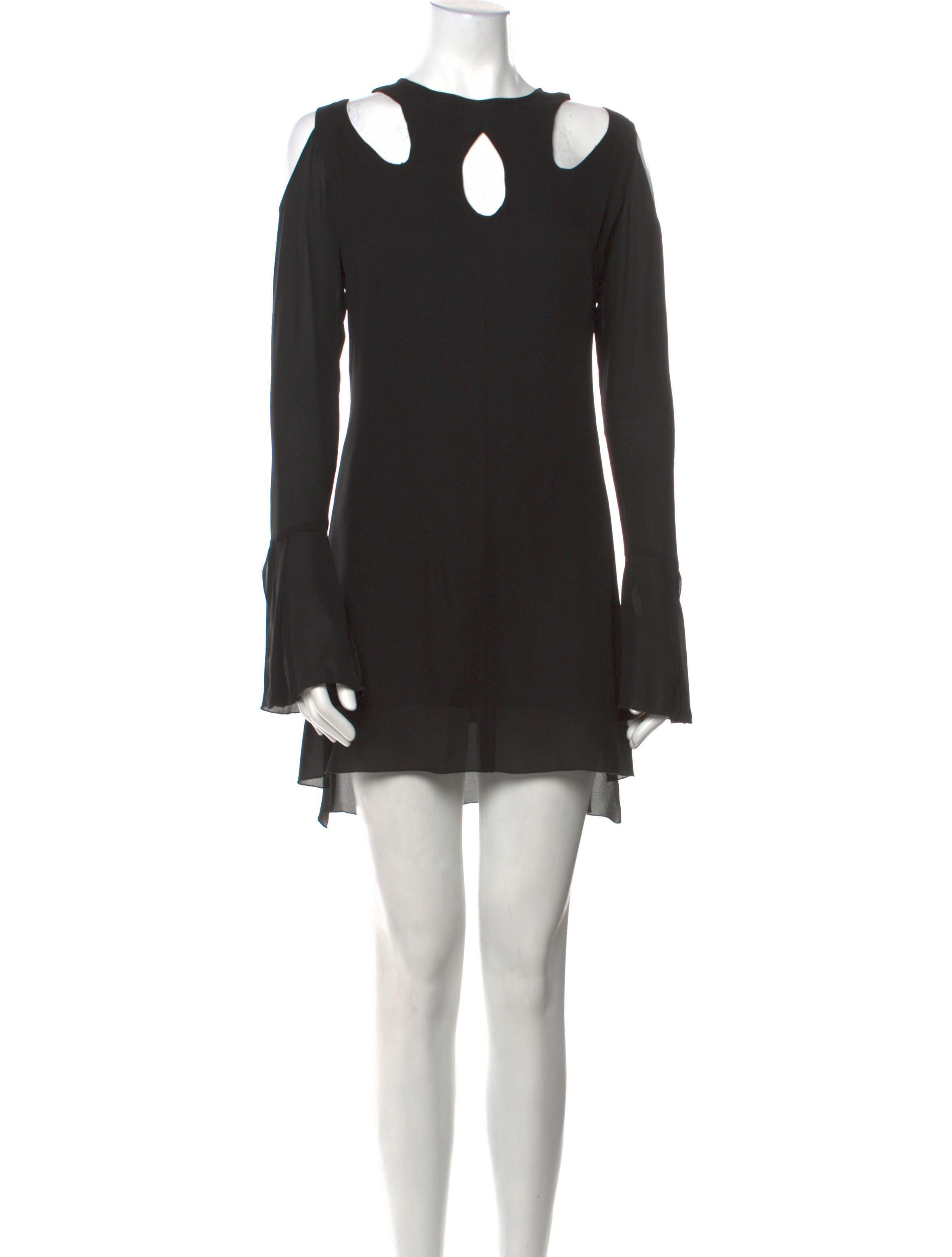 Roland Mouret Silk Mini Dress - Black Dresses, Clothing - ROL37859 ...