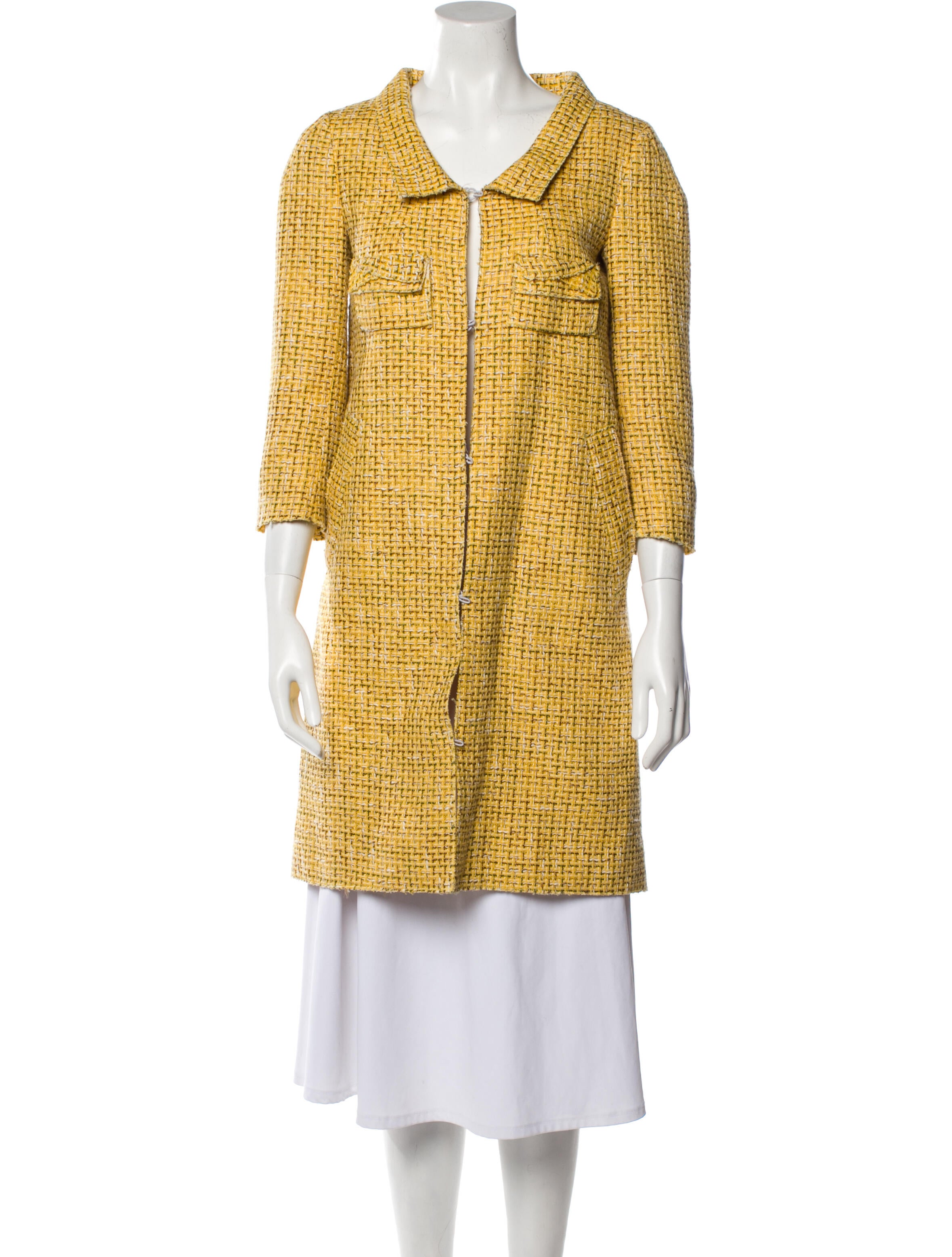 Kate Spade New York Tweed Pattern Coat - Pink Coats, Clothing ...