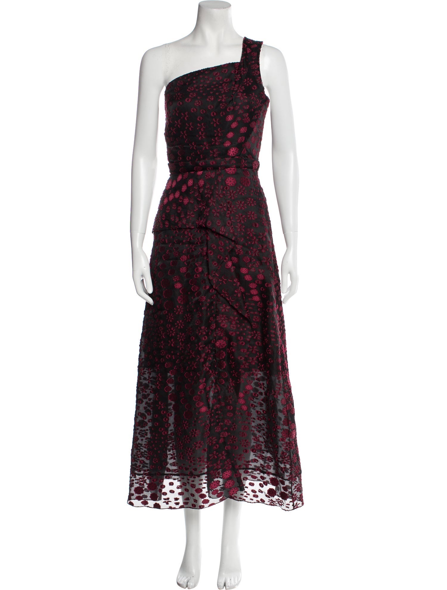 Roland Mouret Patterned Long Dress - Black Dresses, Clothing - ROL42651 ...