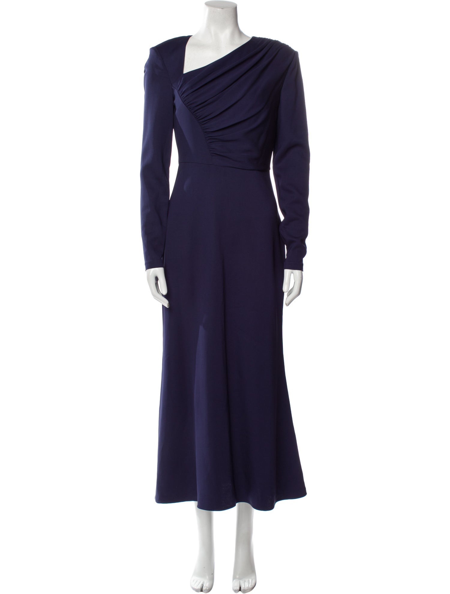Roland Mouret One-Shoulder Long Dress - Blue Dresses, Clothing ...