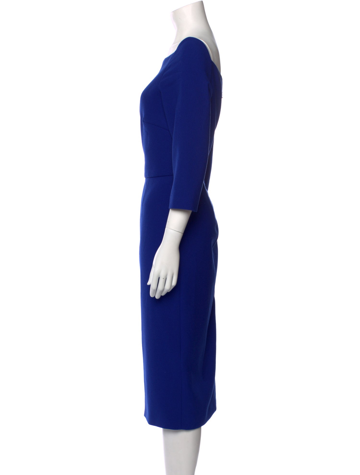 Roland Mouret Asymmetrical Long Dress - Blue Dresses, Clothing ...
