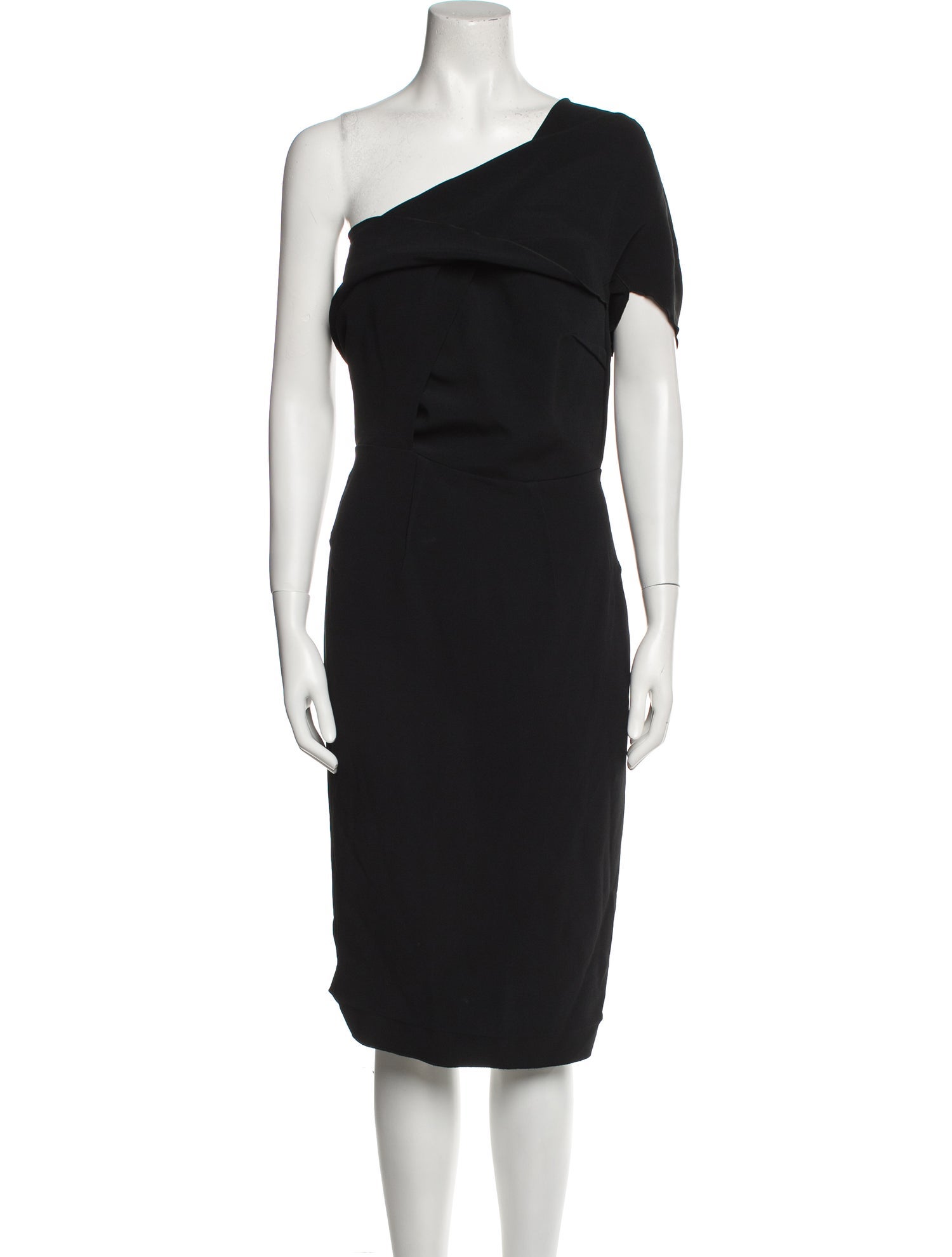 Roland Mouret One-Shoulder Mini Dress - Black Dresses, Clothing ...