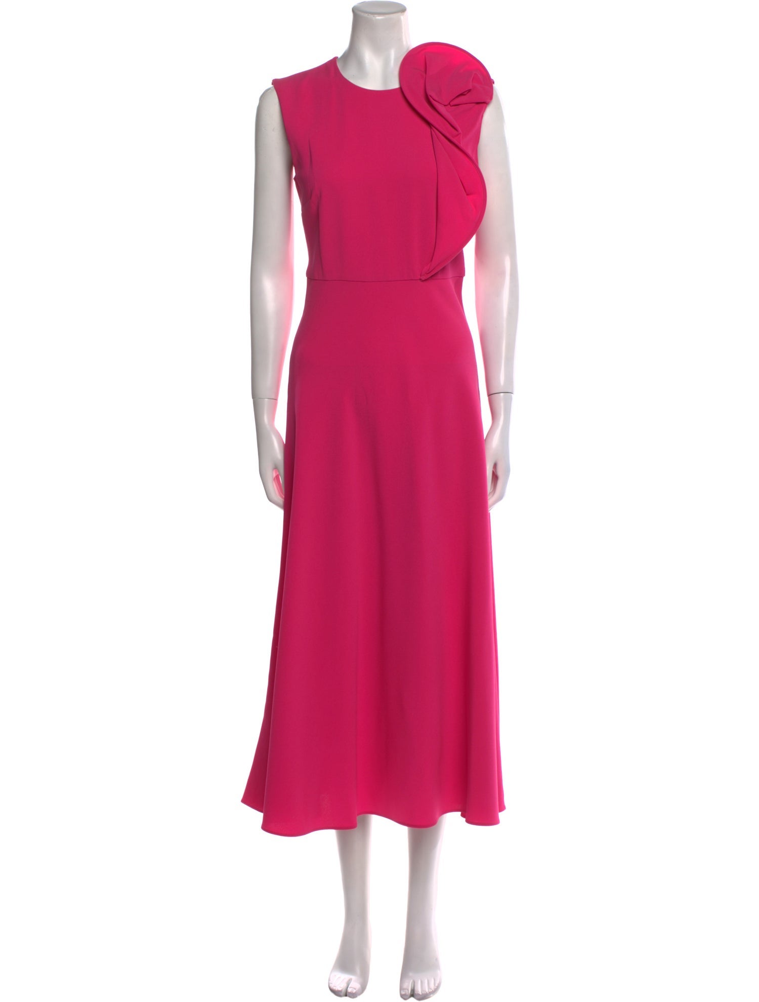 Roland Mouret Wool Long Dress - Pink Dresses, Clothing - ROL49741 | The ...