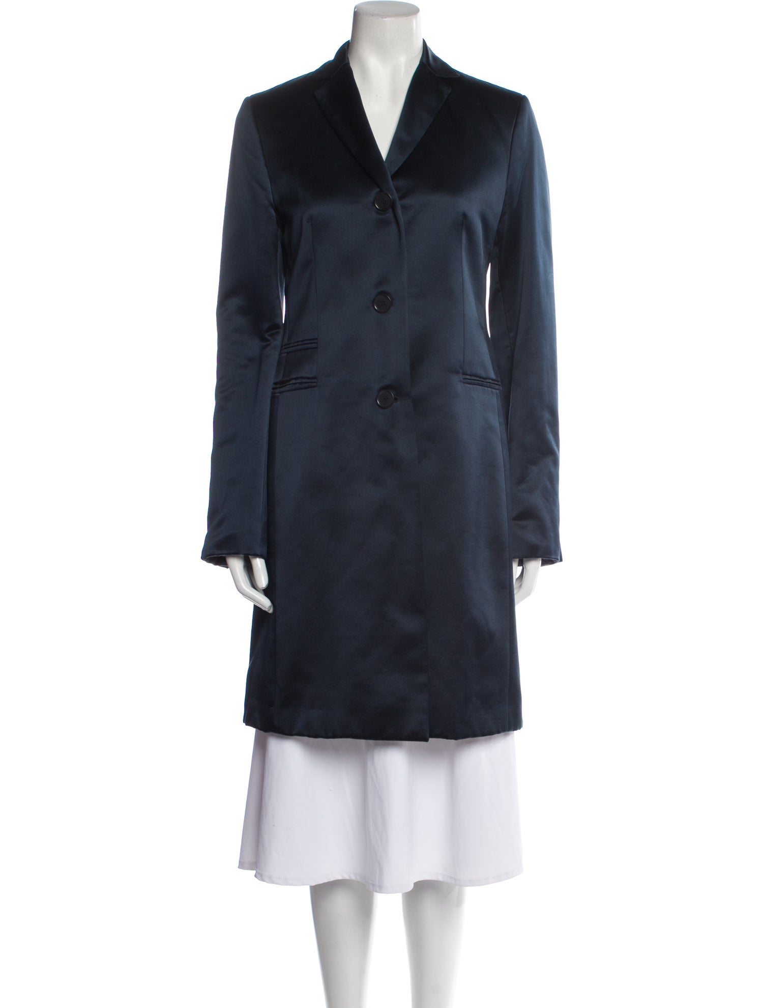 Romeo Gigli Silk Coat - Blue Coats, Clothing - ROMGI21390 | The RealReal