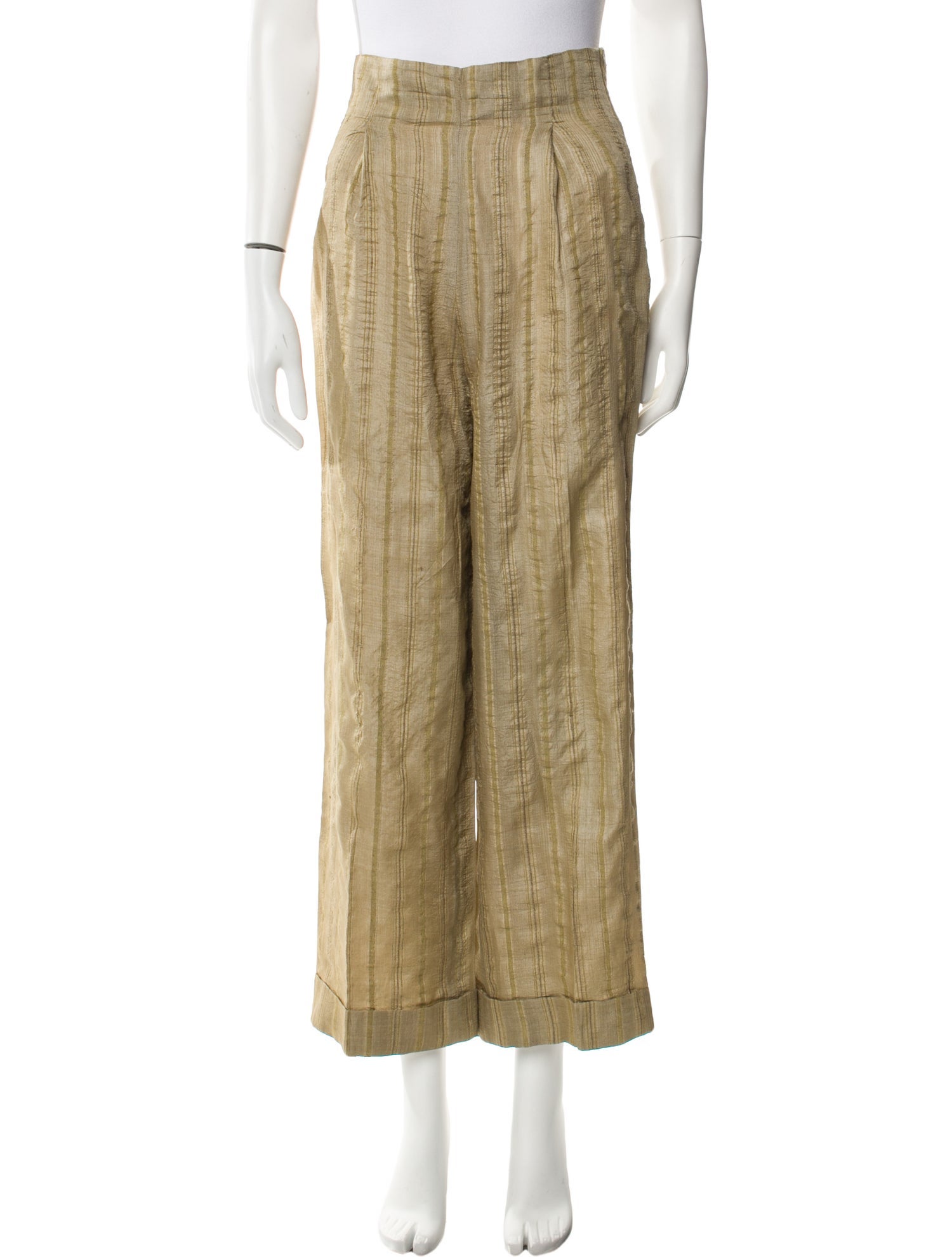 Romeo Gigli Vintage Wide Leg Pants - Neutrals, 13.5" Rise Pants ...