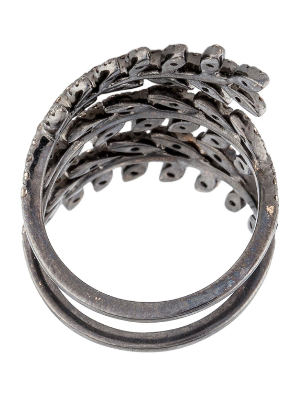 Rosa De La Cruz 18K 1.09ct Diamond Triple Ivy Ring - 18K White Gold ...