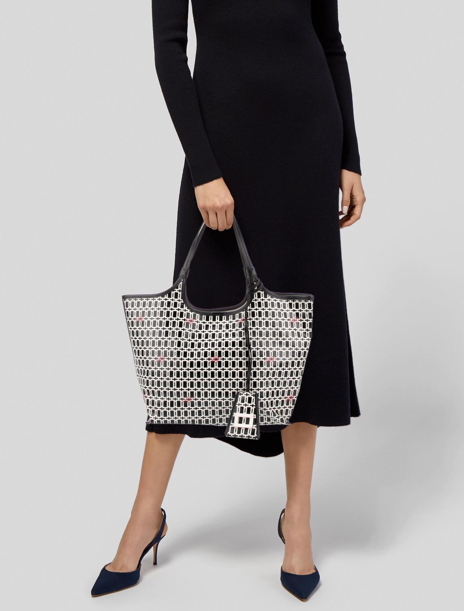 Roger Vivier Coated Canvas Tote Bag - Black Totes, Handbags - ROV53474 ...