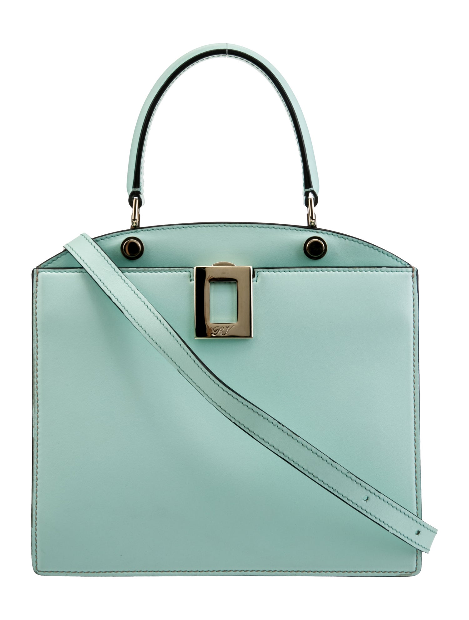 Roger Vivier Leather Handle Bag - Blue Handle Bags, Handbags - ROV58605 | The RealReal