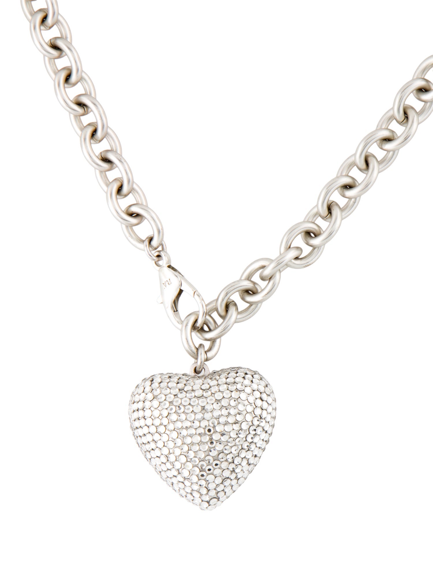 Roxanne Assoulin Crystal 'The Dazzling Puffy Heart' Pendant Necklace ...