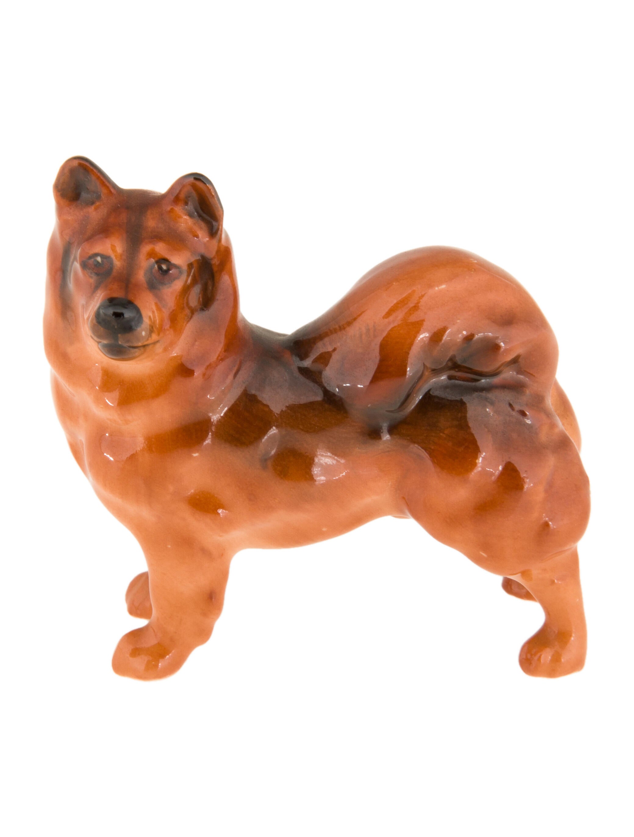 Royal Doulton Chow Dog Figurine - Brown Decorative Accents, Decor ...
