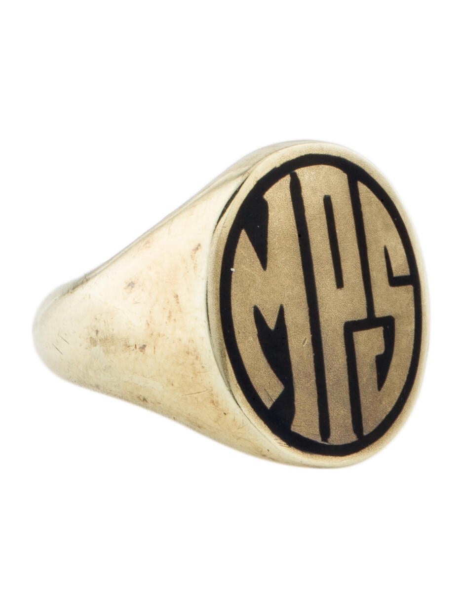 Ring 14K 'MPS' Signet Ring - Signet Ring, Rings - RRING123048 | The ...