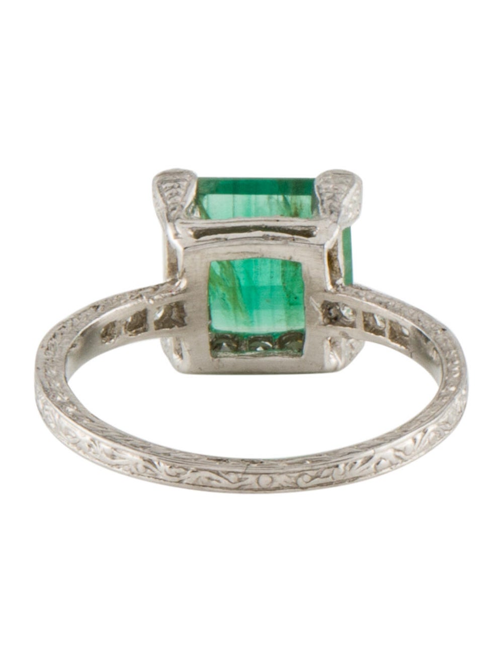 Ring Sheldon Speyer Platinum 1.62ct Emerald & Diamond Cocktail Ring ...