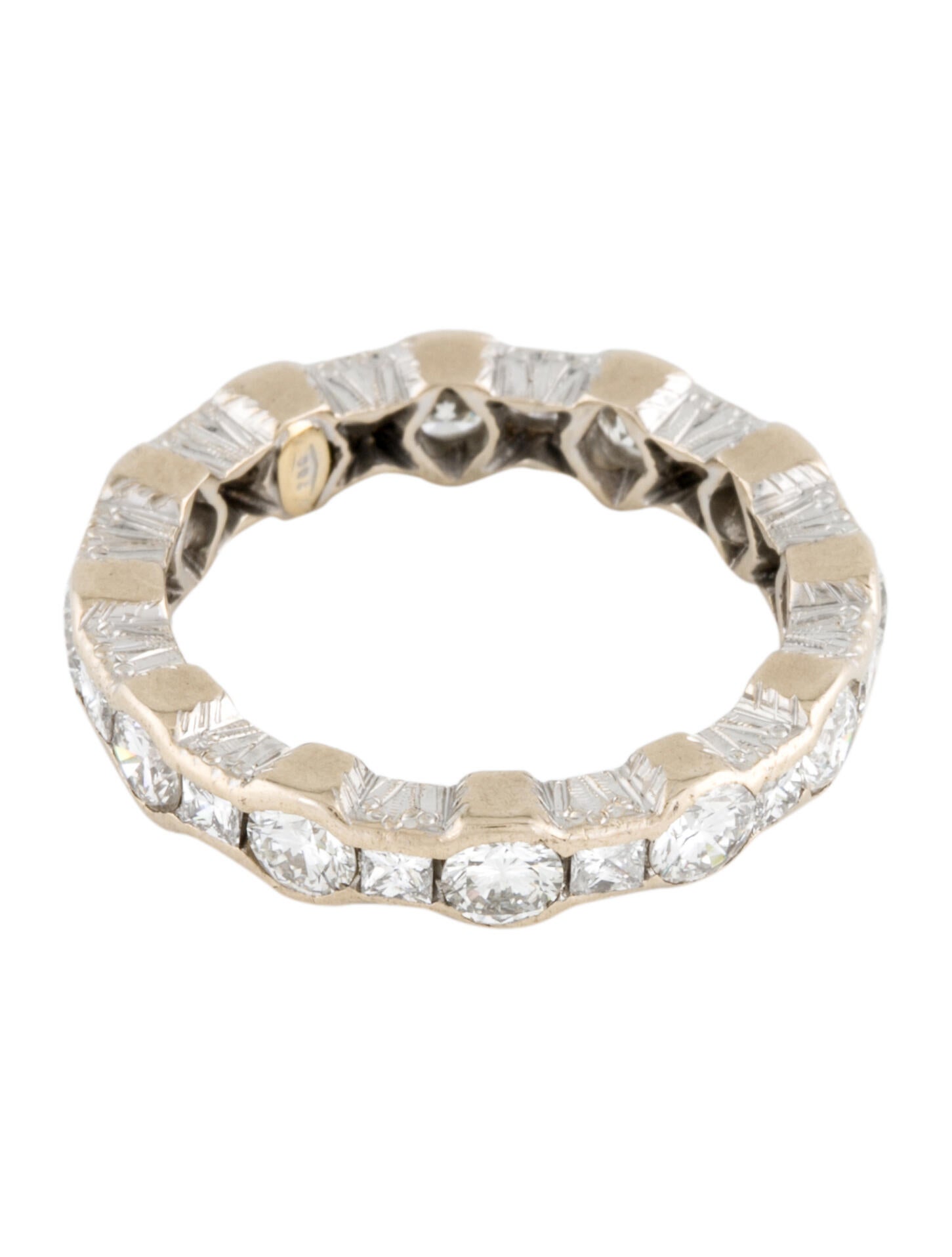Ring 18K 2.22ctw Diamond Eternity Band - 18K White Gold Eternity Band ...
