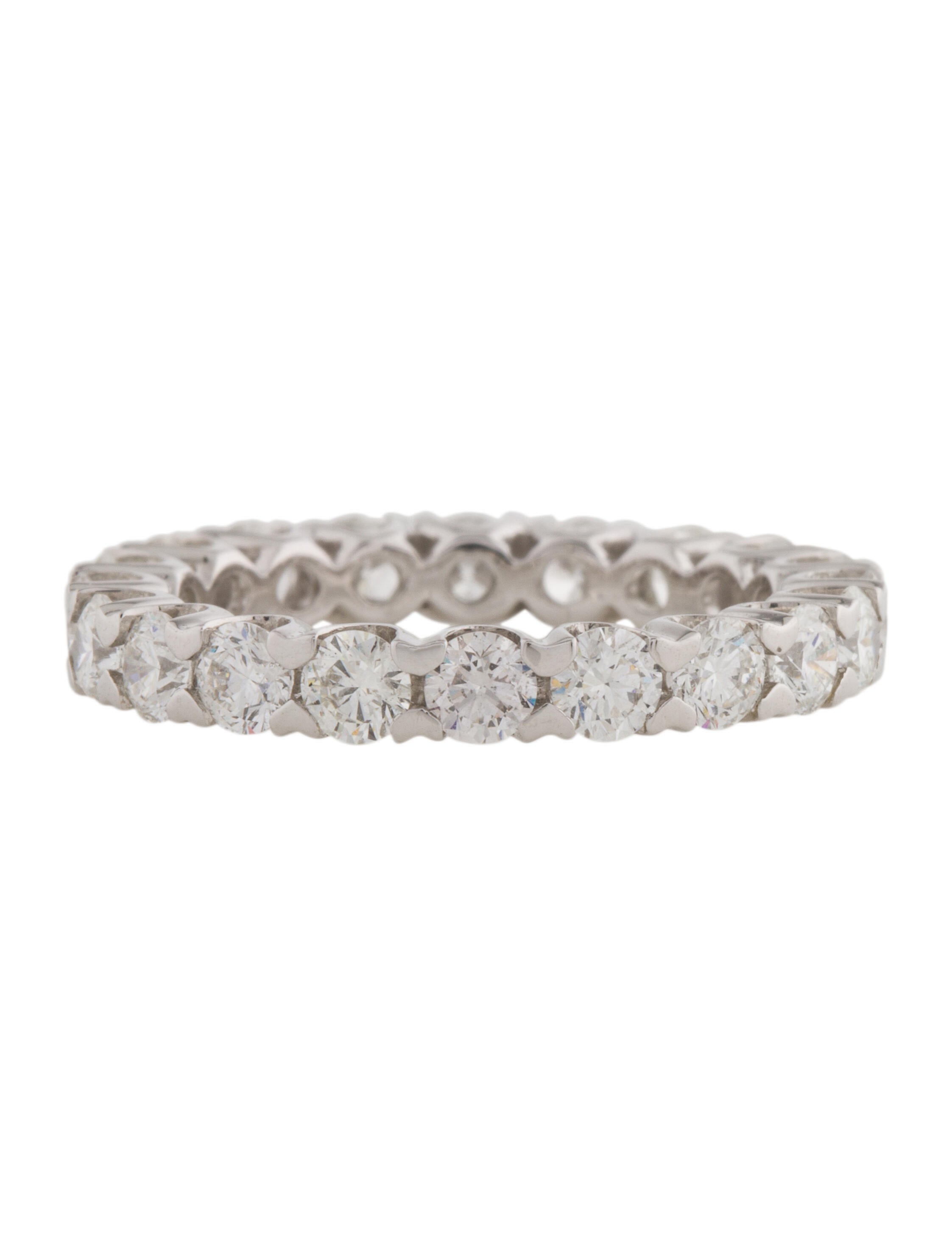 Tiffany & Co. 18K Diamond Eternity Band - 18K White Gold Eternity Band ...