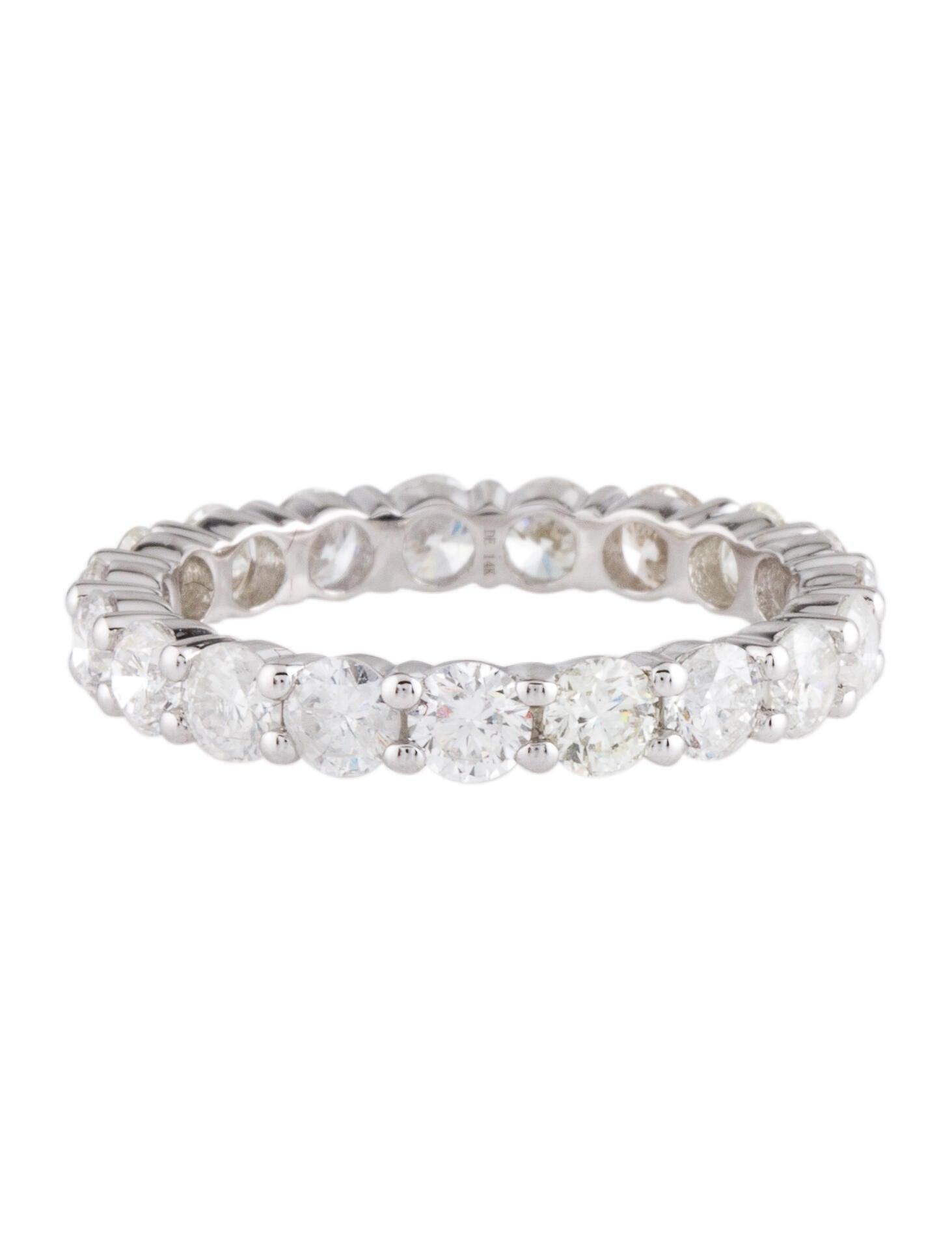 Tiffany & Co. Platinum Diamond Etoile Three Row Eternity Band - 950 ...