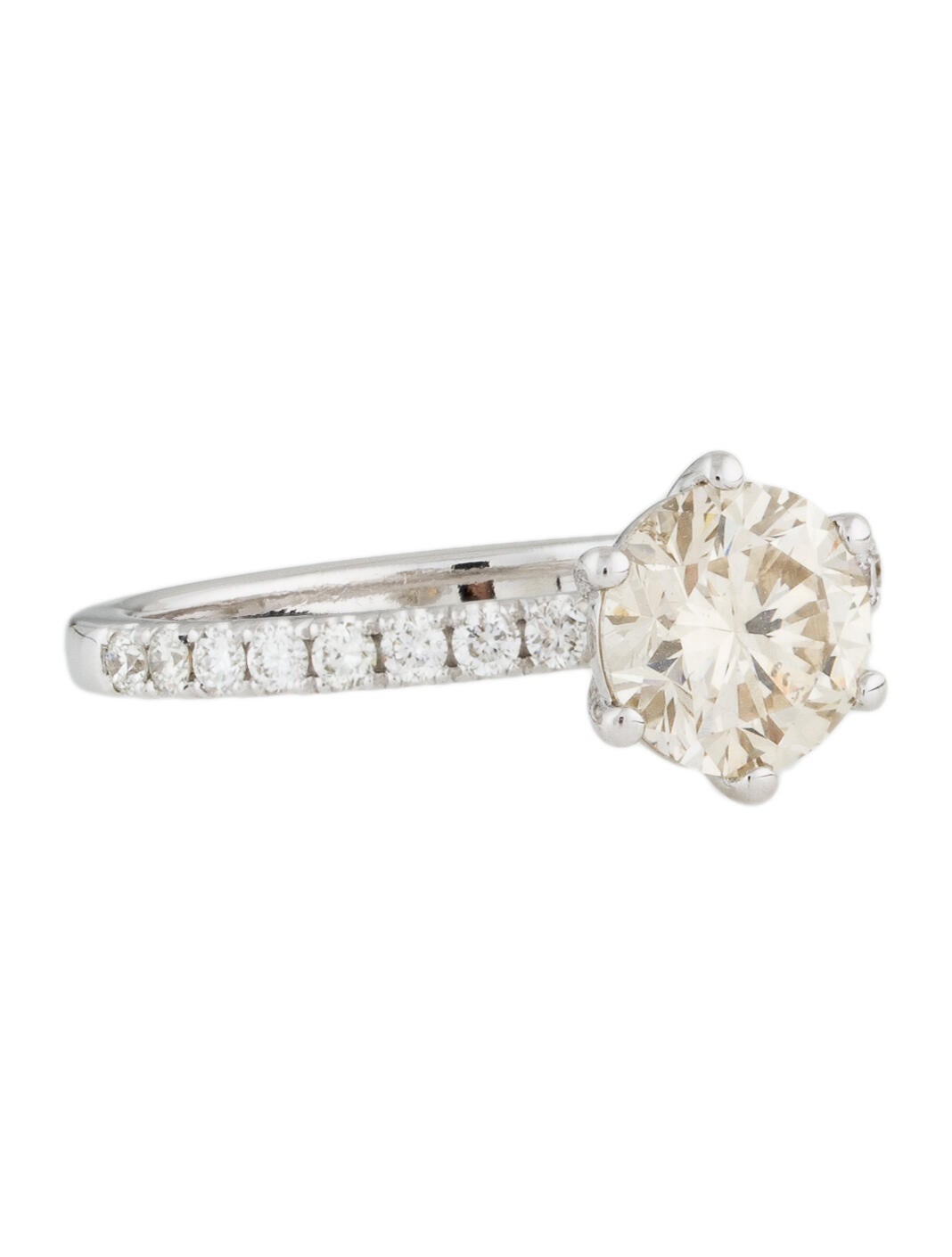 Engagement Ring Platinum 4.02ct Diamond Solitaire Engagement Ring - 950 ...
