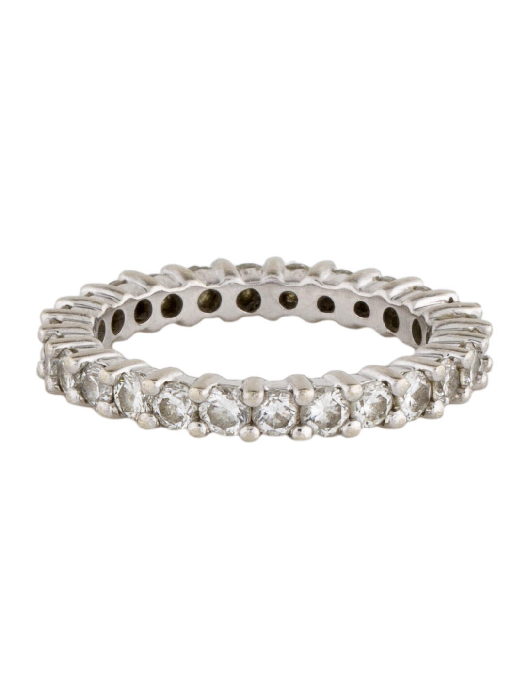 Ring 14K 1.29ctw Diamond Eternity Band - 14K White Gold Eternity Band ...