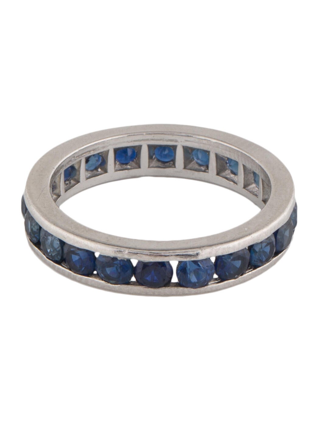 Ring Platinum 1.80ctw Sapphire Eternity Band - 900 Platinum Eternity ...