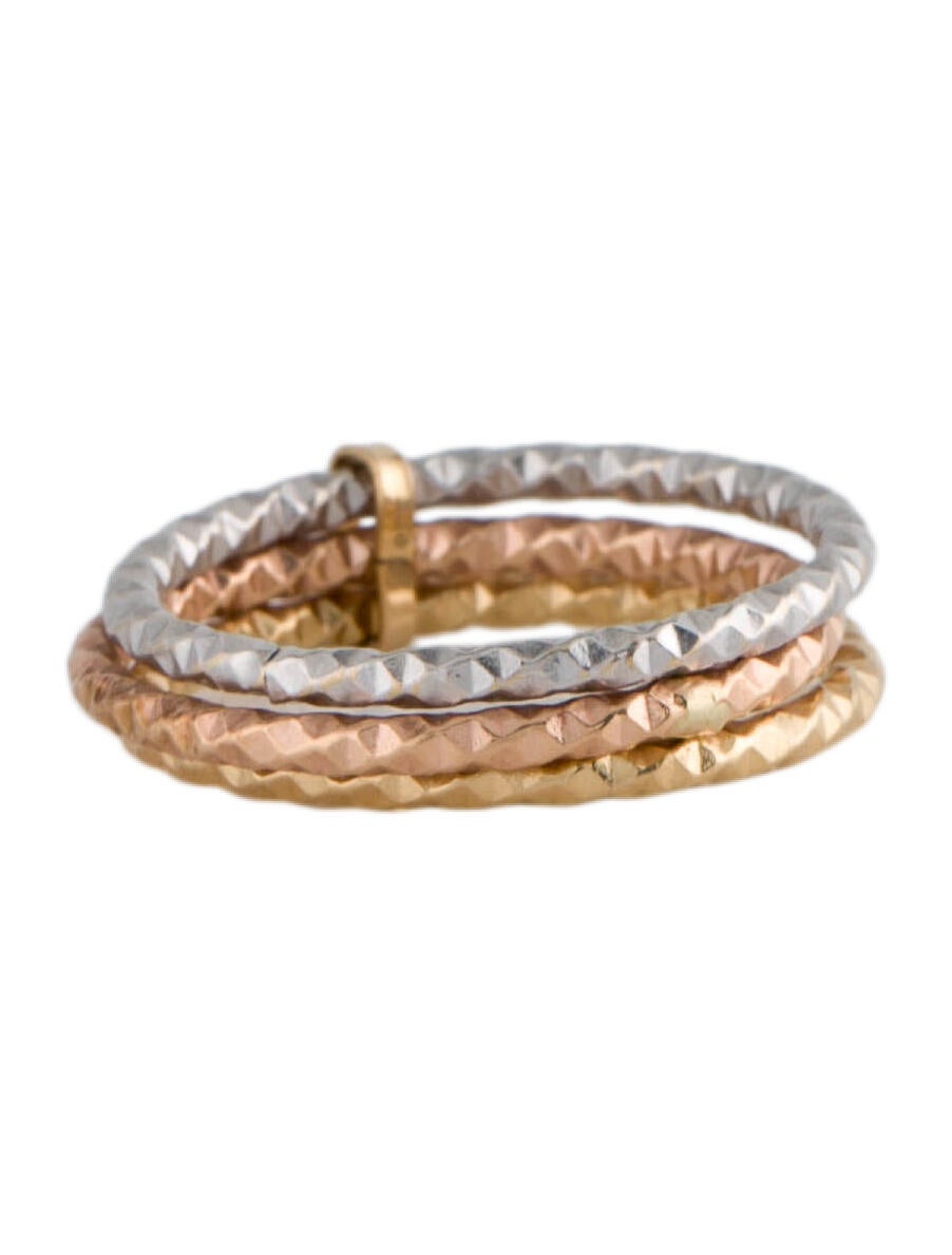 Ring 18K Tri-Color Rolling Ring - 18K Yellow Gold Rolling Ring, Rings ...