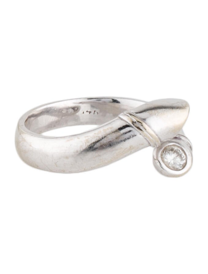 Cartier C de Cartier Logo Ring - Gold, 18K White Gold Band, Rings ...