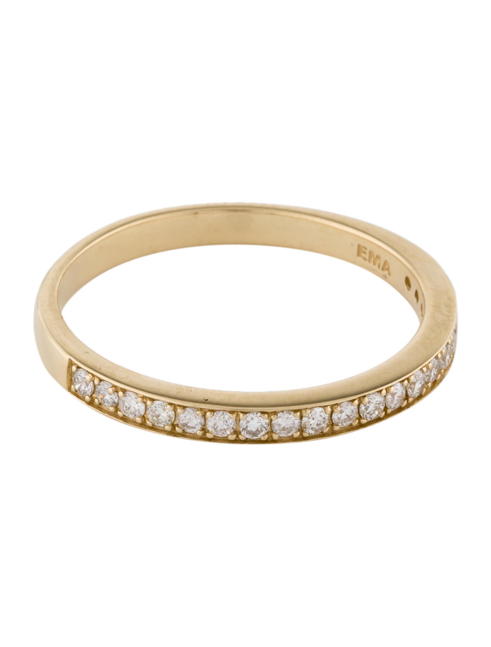 Cartier C de Cartier Logo Ring - Gold, 18K White Gold Band, Rings ...