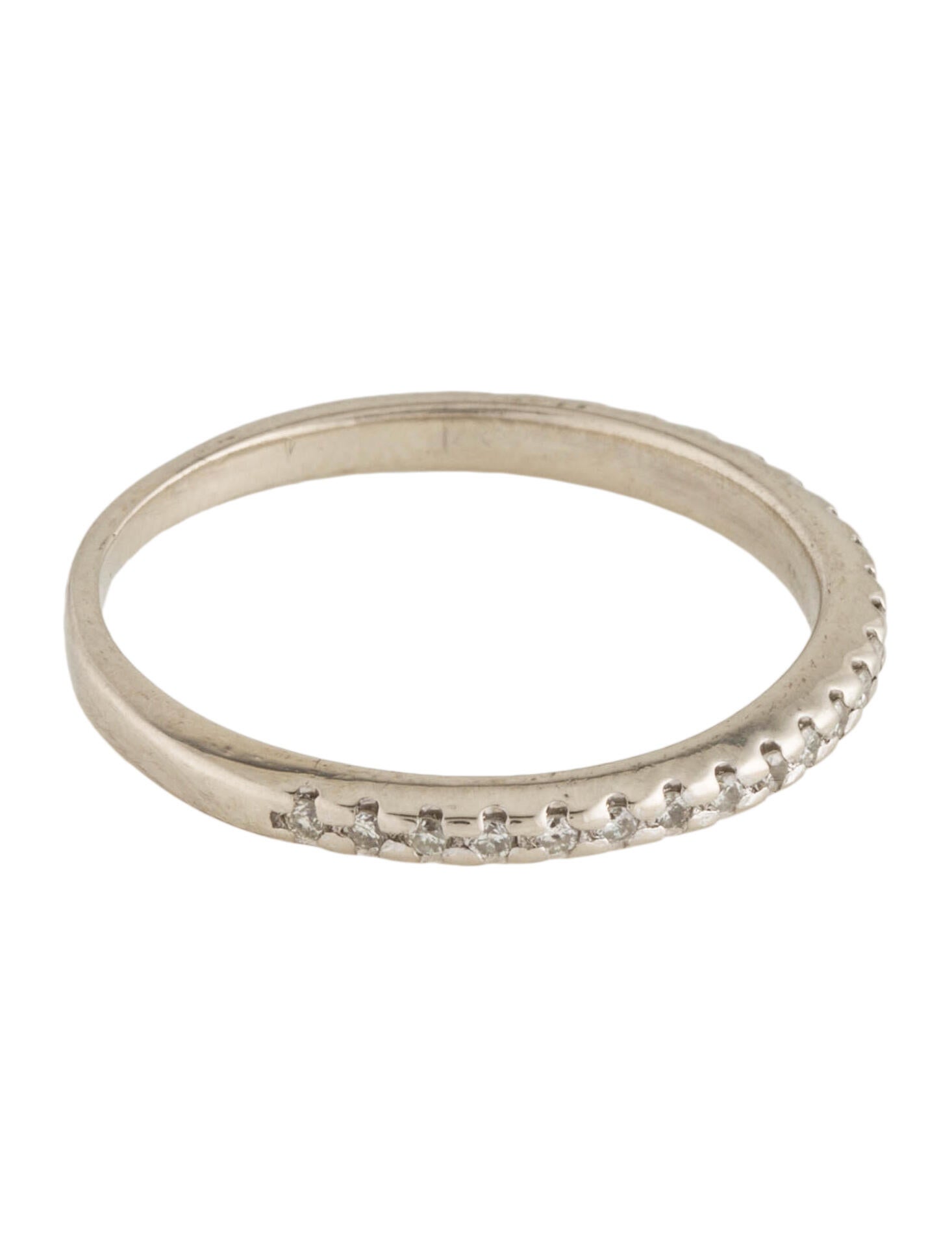 Ring 14K Diamond Band - 14K White Gold Band, Rings - RRING204535 | The ...