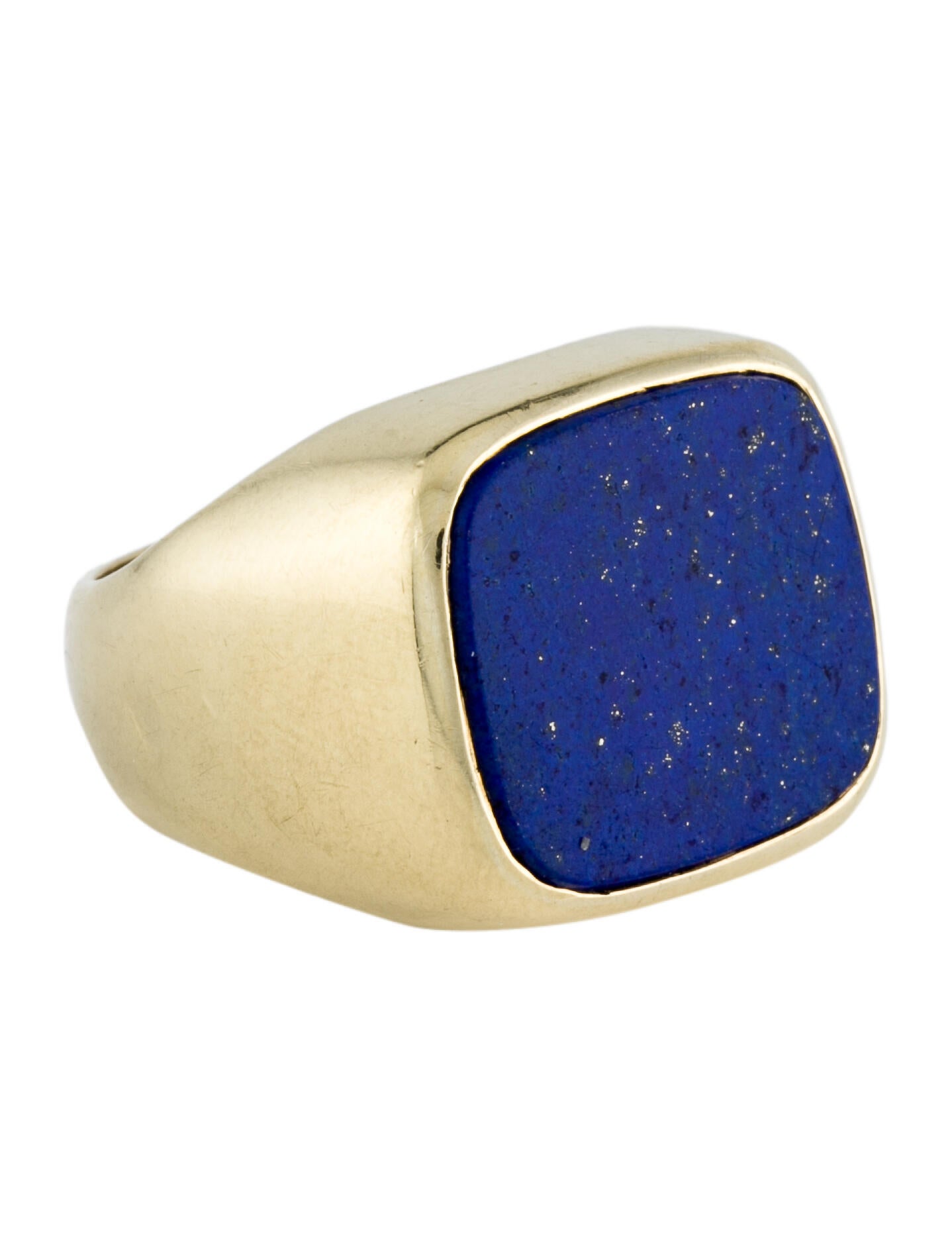 Ring 14K Lapis Lazuli Signet Ring - 14K Yellow Gold Signet Ring, Rings ...